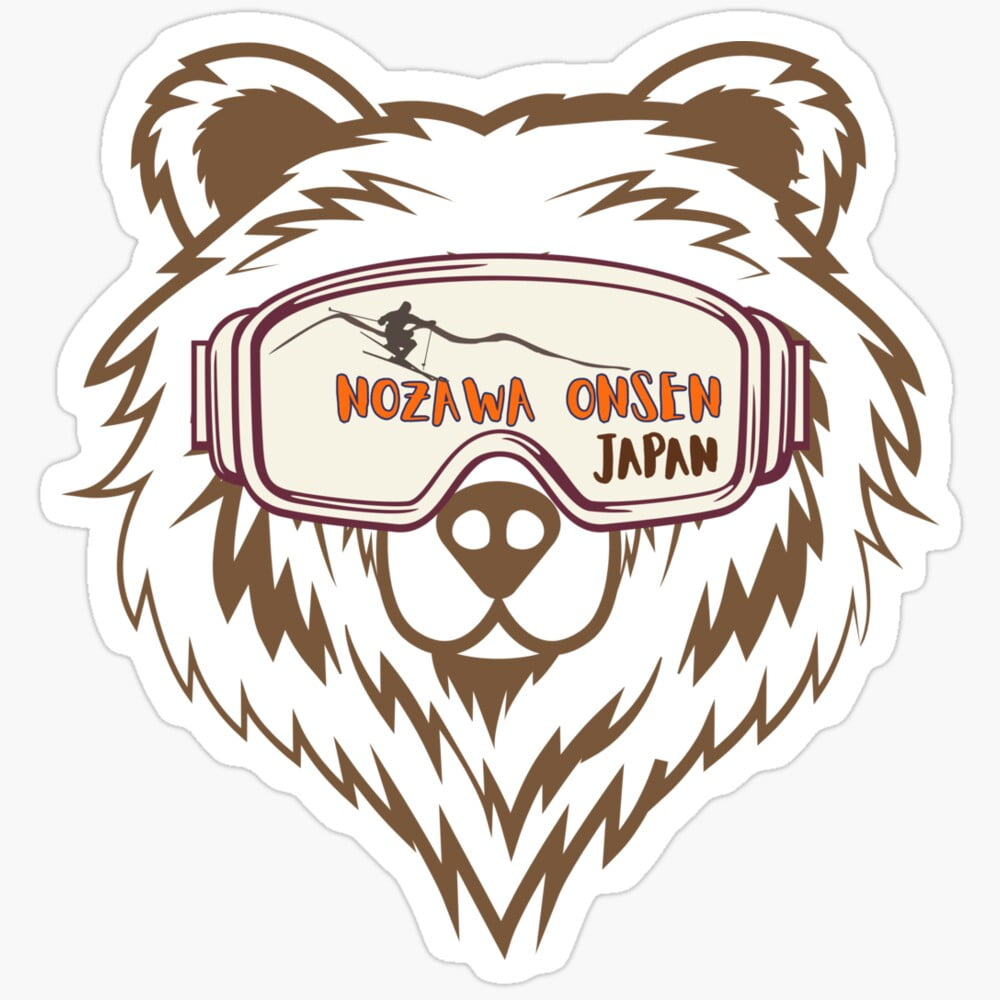 Nozawa Onsen Ski Sticker Phone Decal Water Bottle Stickers Car Decals ...