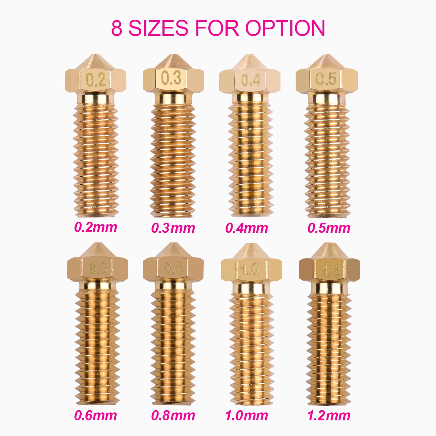 Nozzle,3d Printer X1 1.75mm Printer Nozzle Output X1 Head 0.6mm Output ...