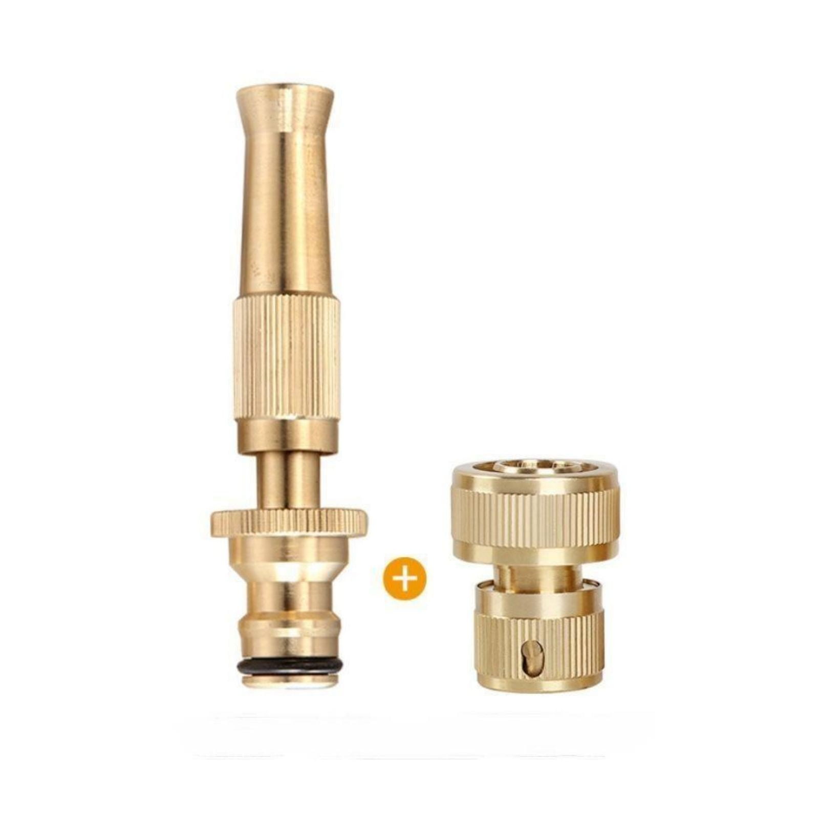 Nozzles & Wands Purebrass Water Spray Nozzle Is Connected to The Hose ...