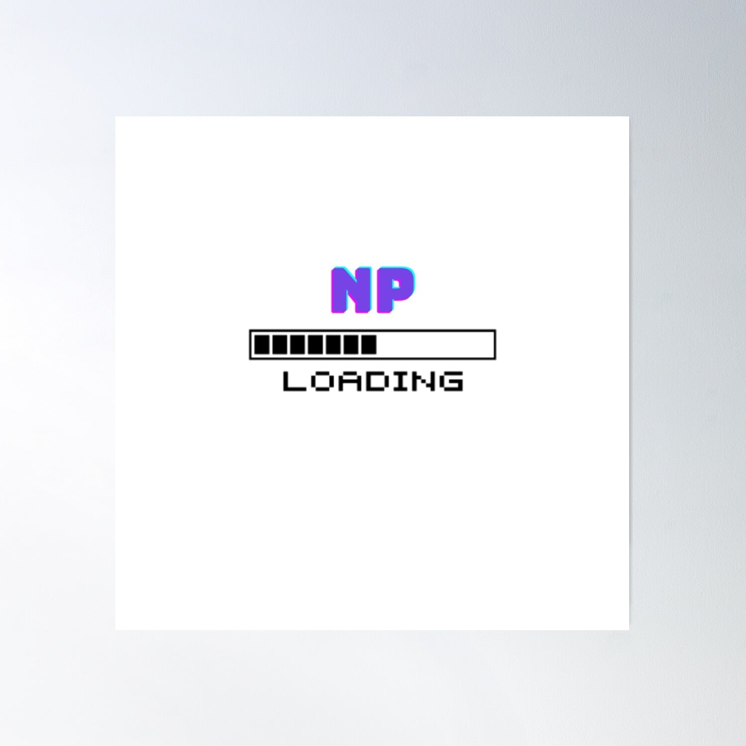 Np Loading Poster Wall Art, Modern Wall Decor, 24x36 UNFRAMED - Walmart.com