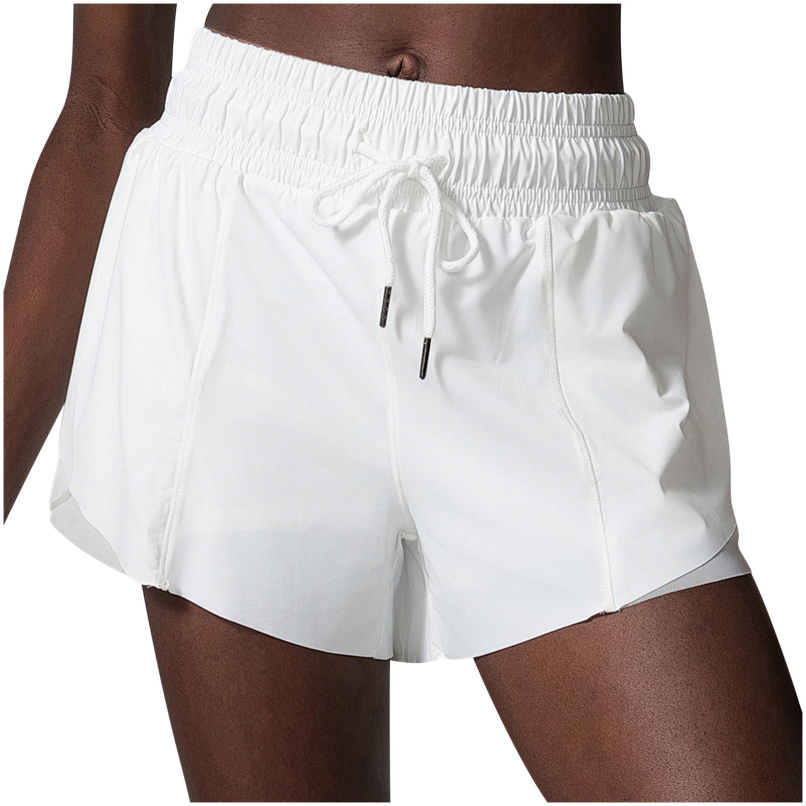 Npasoilc Athletic Shorts For Women Sweat Shorts Comfy High Waisted ...