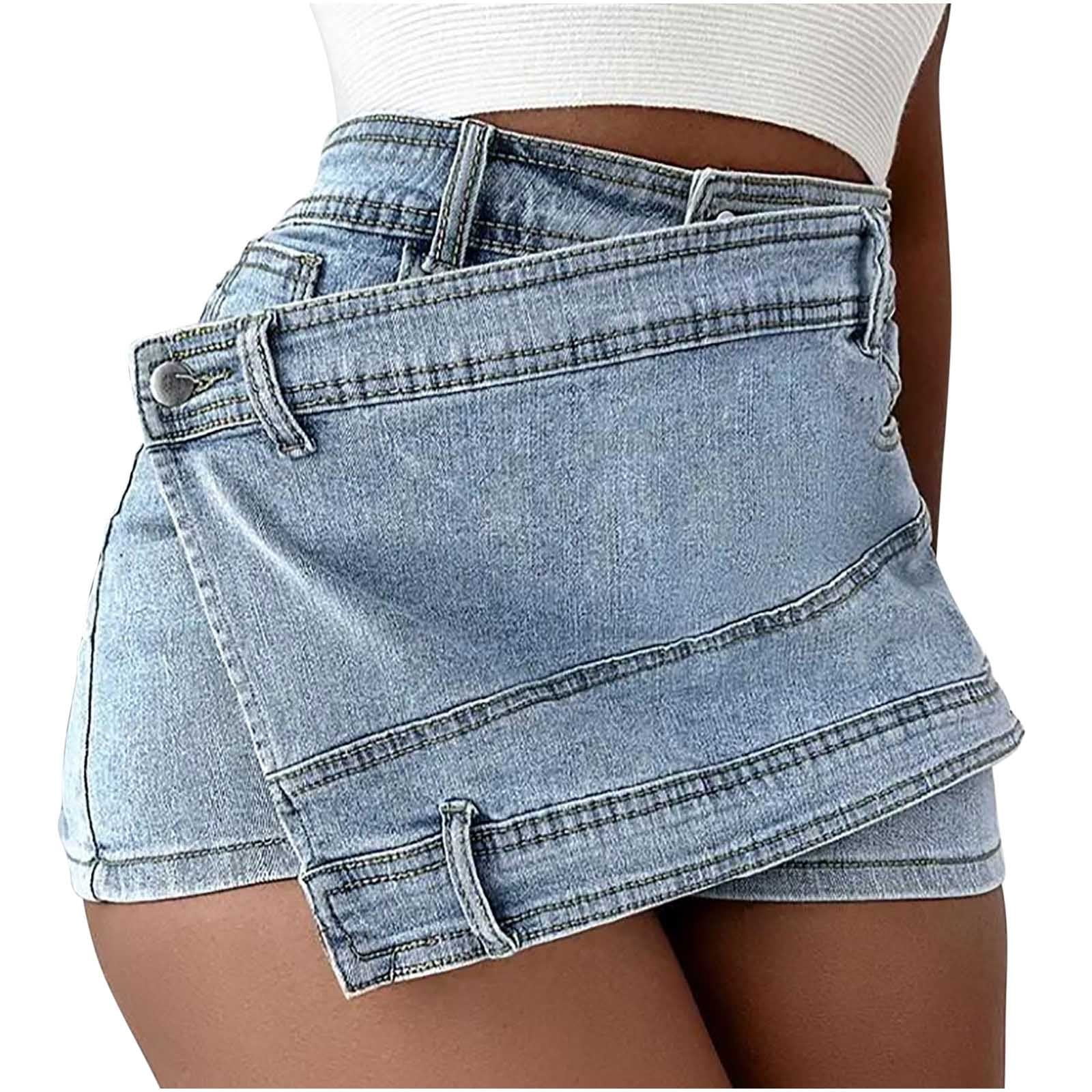 Npasoilc High Waisted Jeans Shorts For Women Women's High Waist ...
