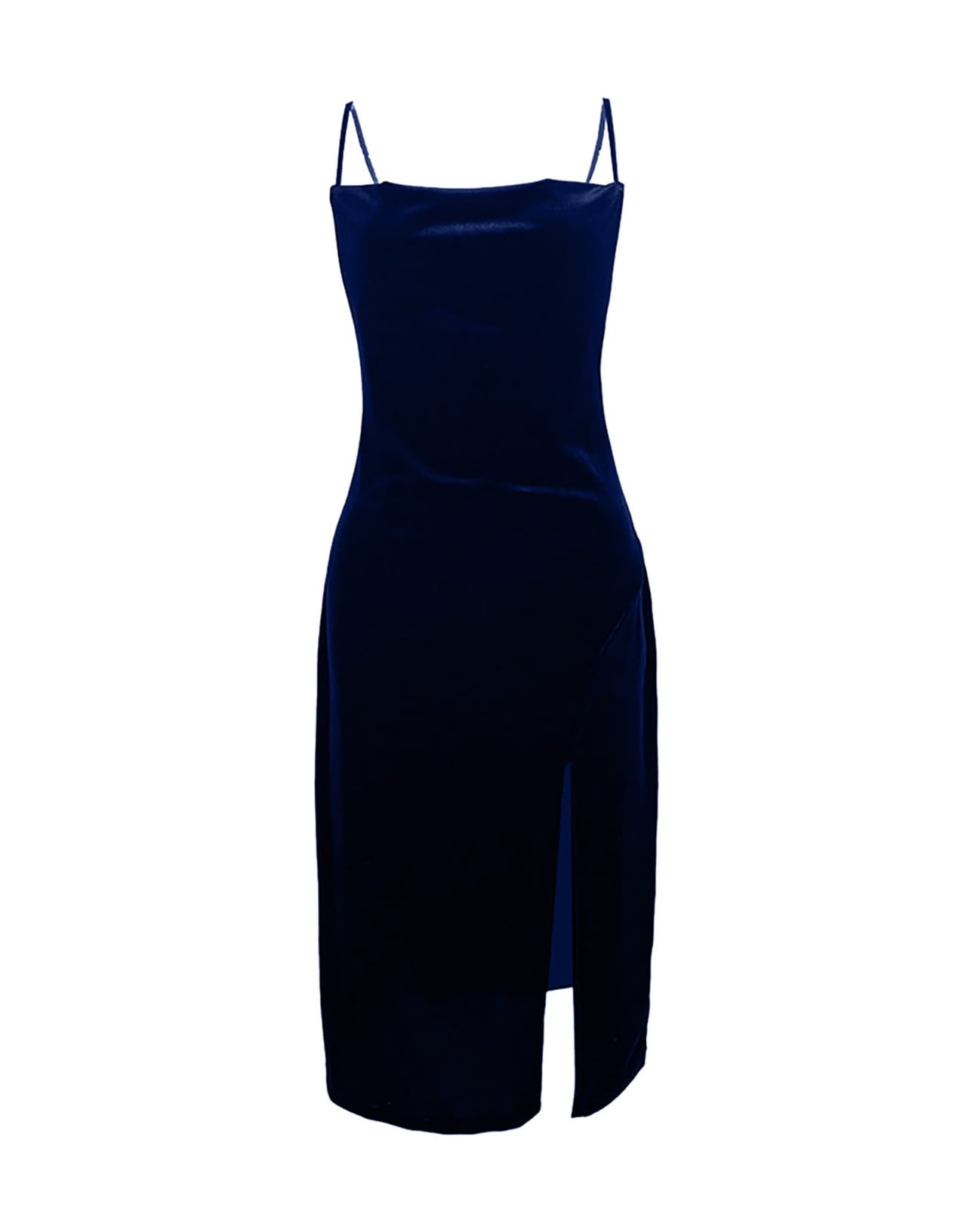 Npasoilc Velvet Nightgowns for Women Sleeveless Off-The-Shoulder Side ...
