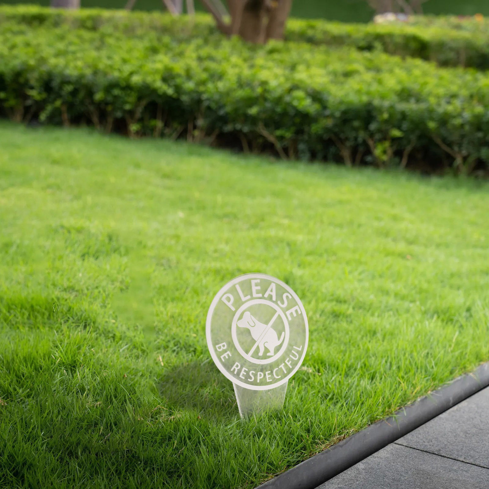 Npkgvia Card Slot No Dog Poop Sign For Yard With Stake DoubleSided ...