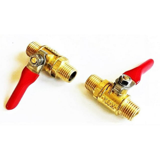 Npt Air Compressor Line Hose Fitting Shut Off Ball Valve 2 Brass In ...