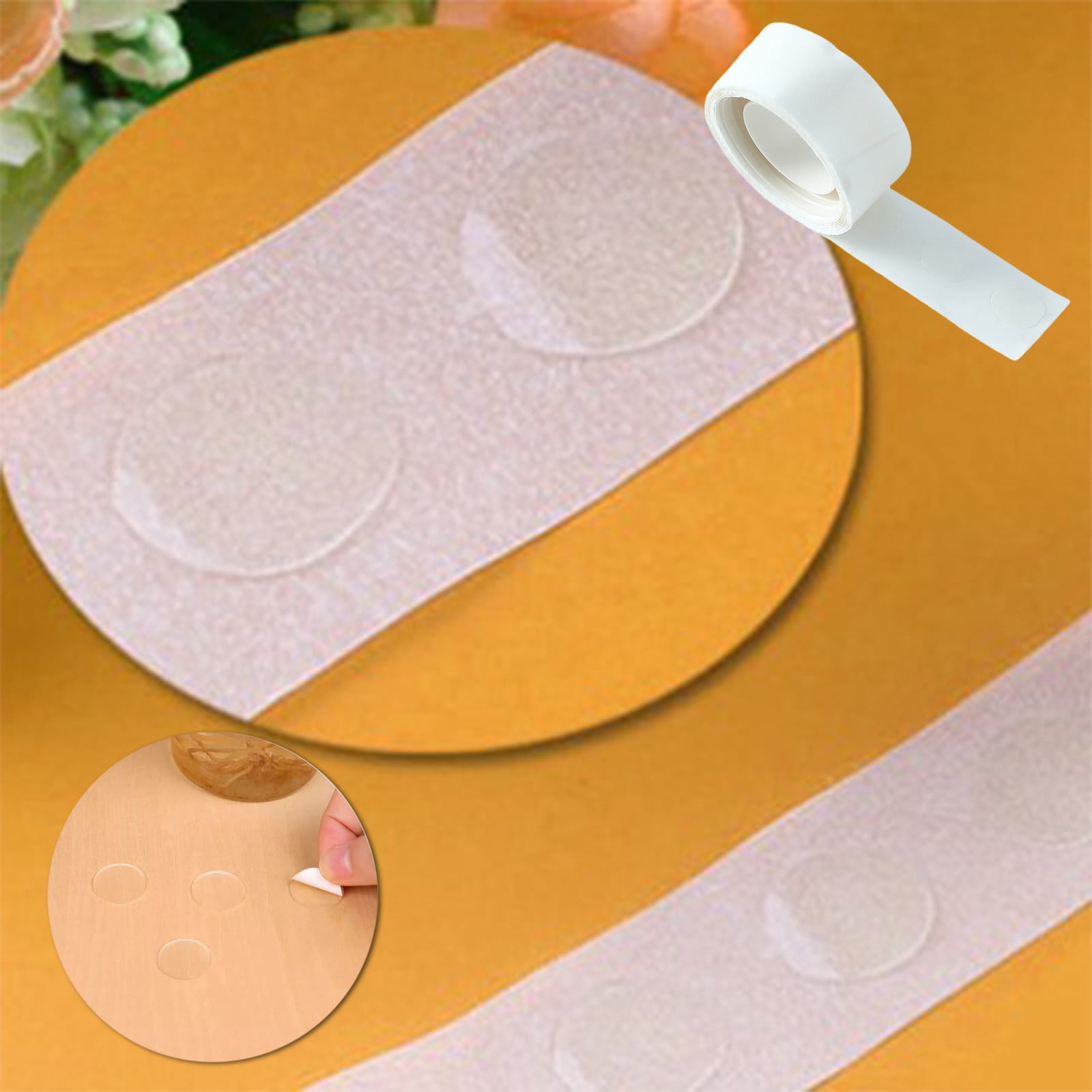 Nrmrqz 100-Piece Polka Dots Double-Sided Sticker Tape | Removable Glue ...