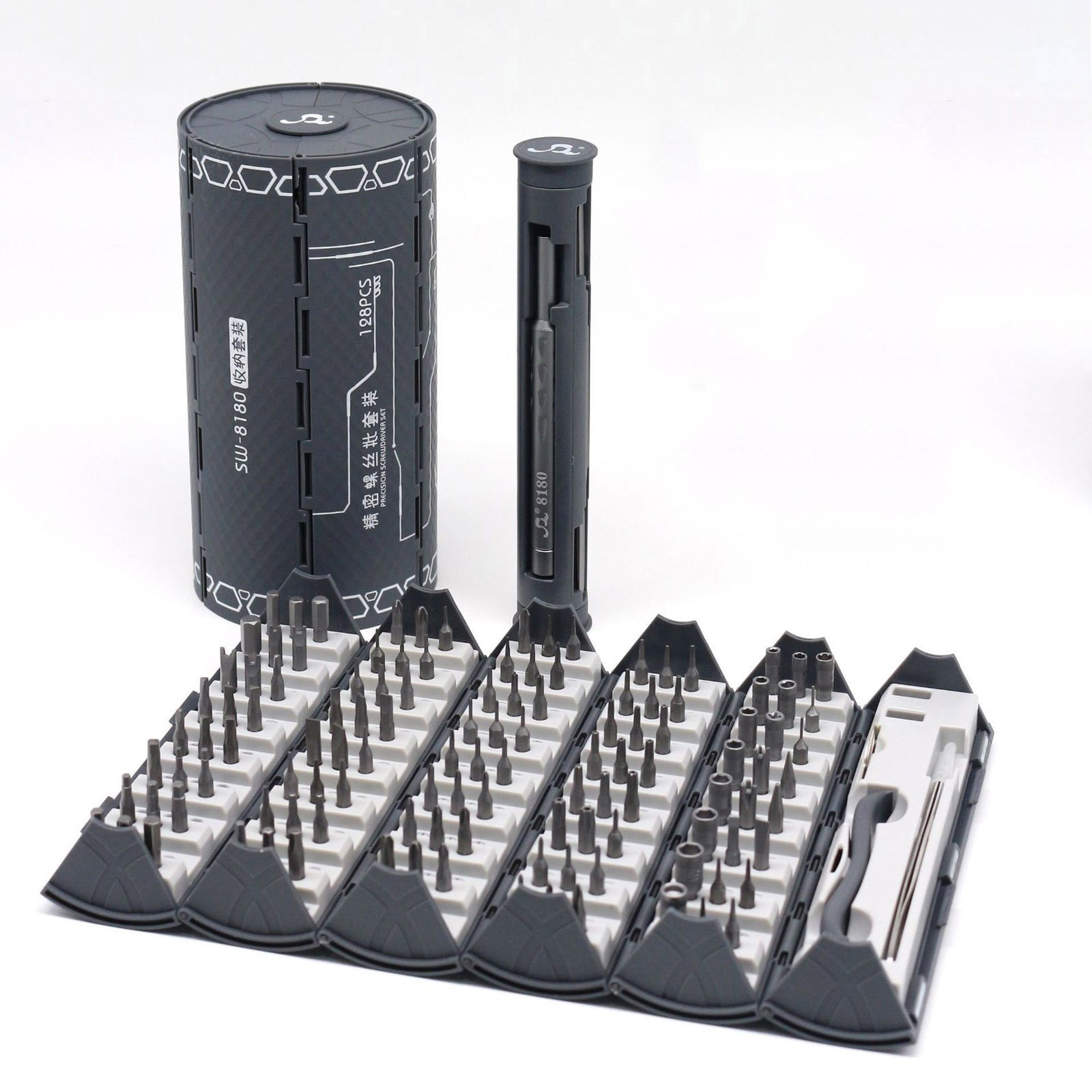 Nrmrqz 128-in-1 Precision Screwdriver Set | S2 Steel Bits | Slotted ...