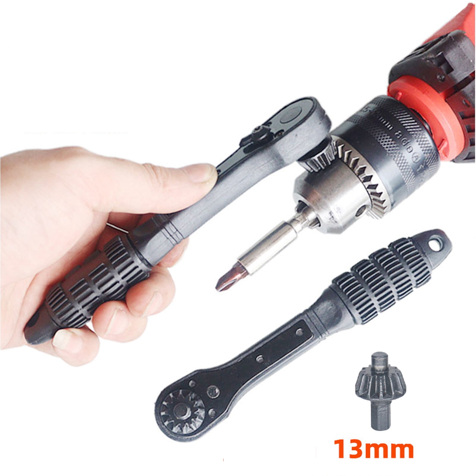 Nrmrqz 13mm Magnetic Ratchet Drill Wrench | 2nd Gen 3-Speed with ...