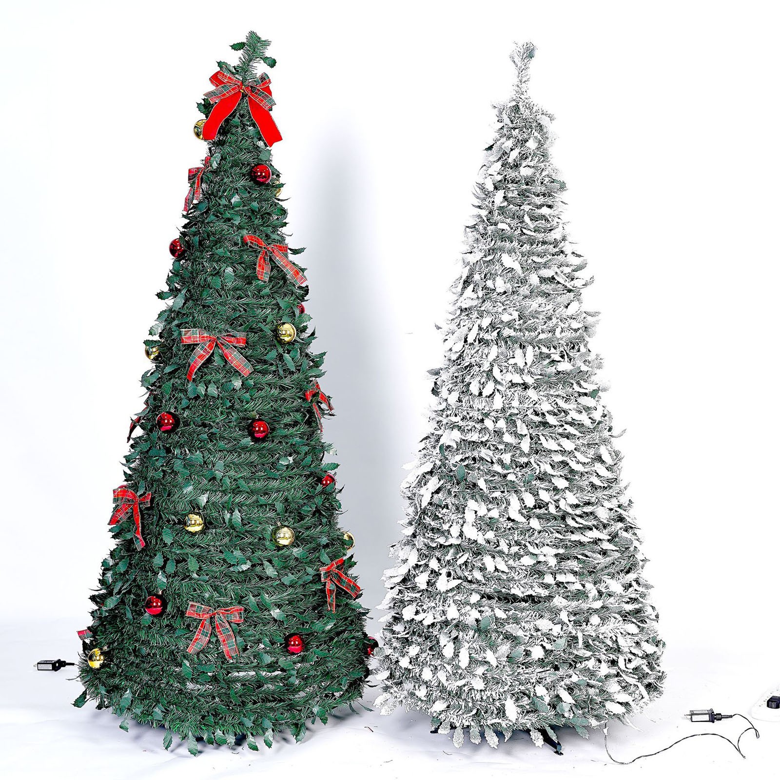 Nrmrqz 2025 Folding Retractable Floor-standing Christmas Tree 1.5m ...