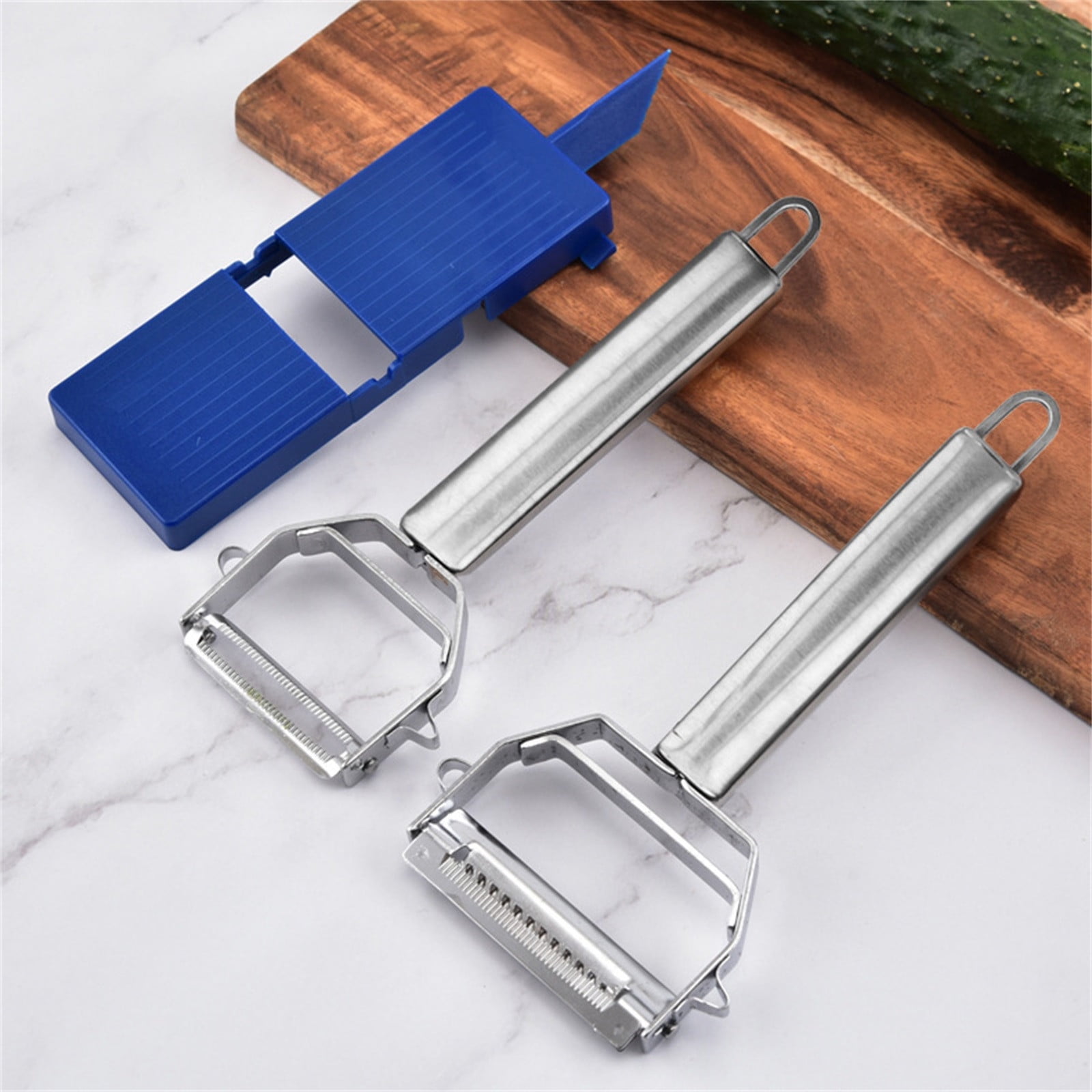 Nrmrqz 3-in-1 Stainless Steel Peeler Set | Ergonomic Kitchen Peeler ...