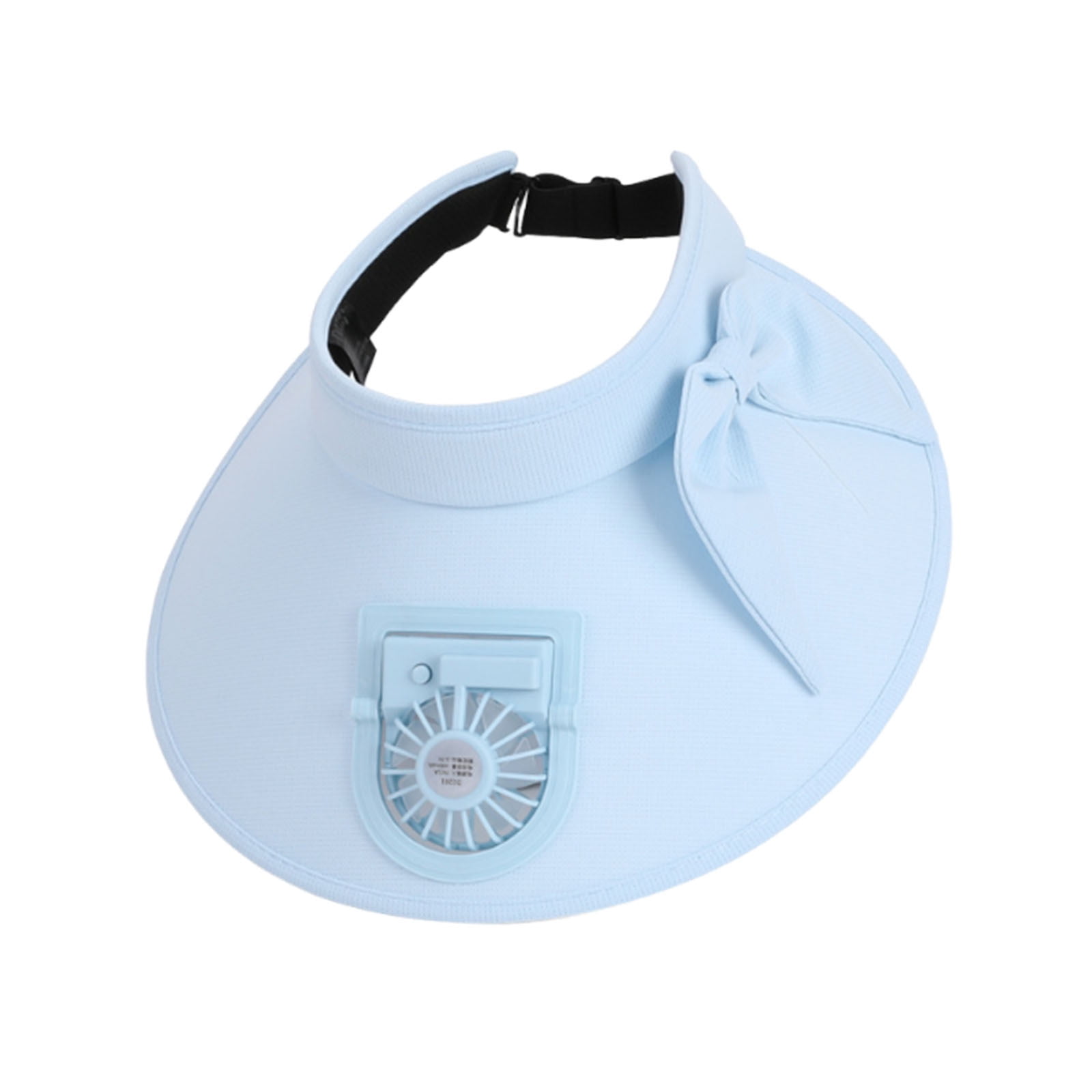 Nrmrqz 360 Degree Rotating Sun Visor Hat with Built-in USB Fan ...