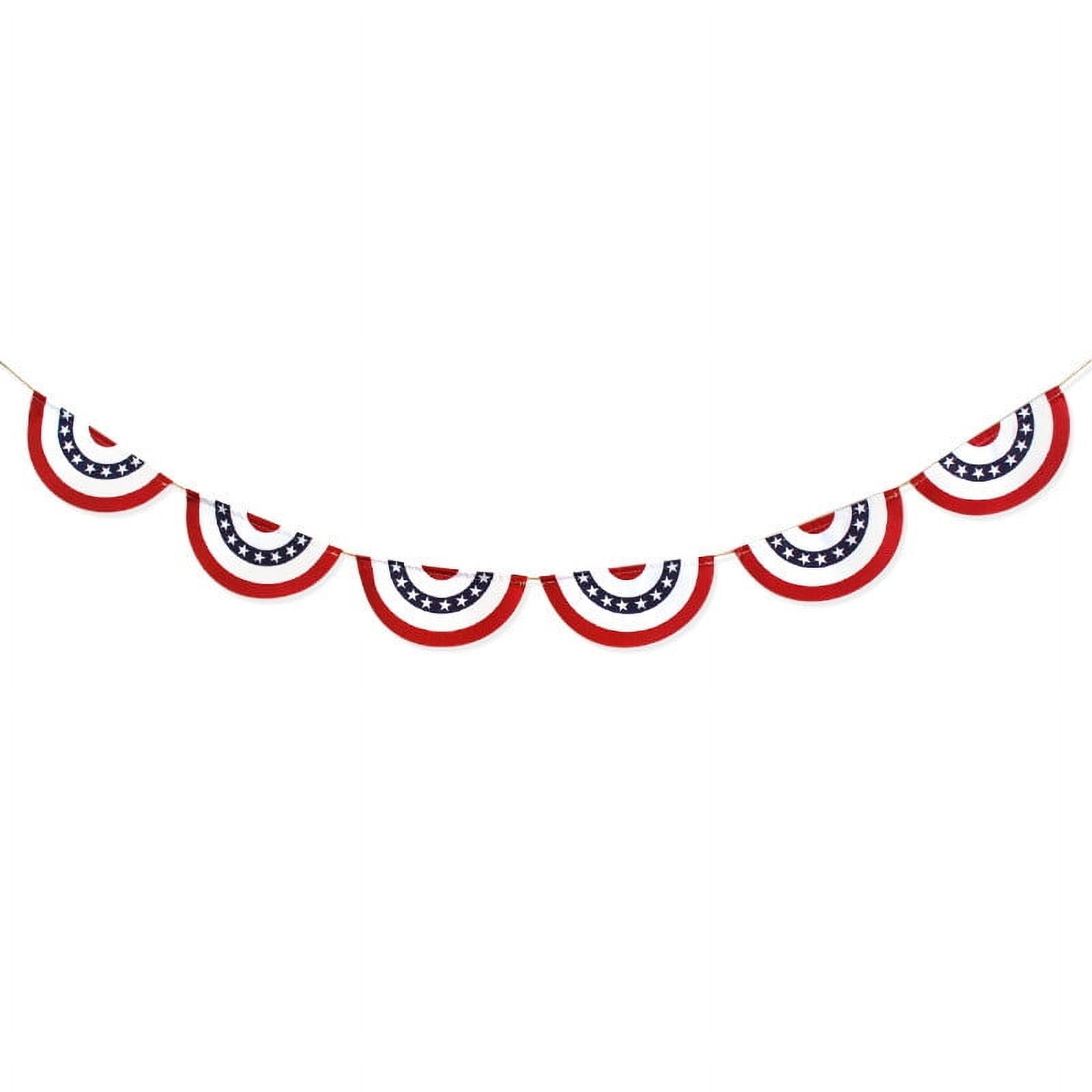Nrmrqz 4th of July Party Decoration Flag String, Red White Blue Striped ...
