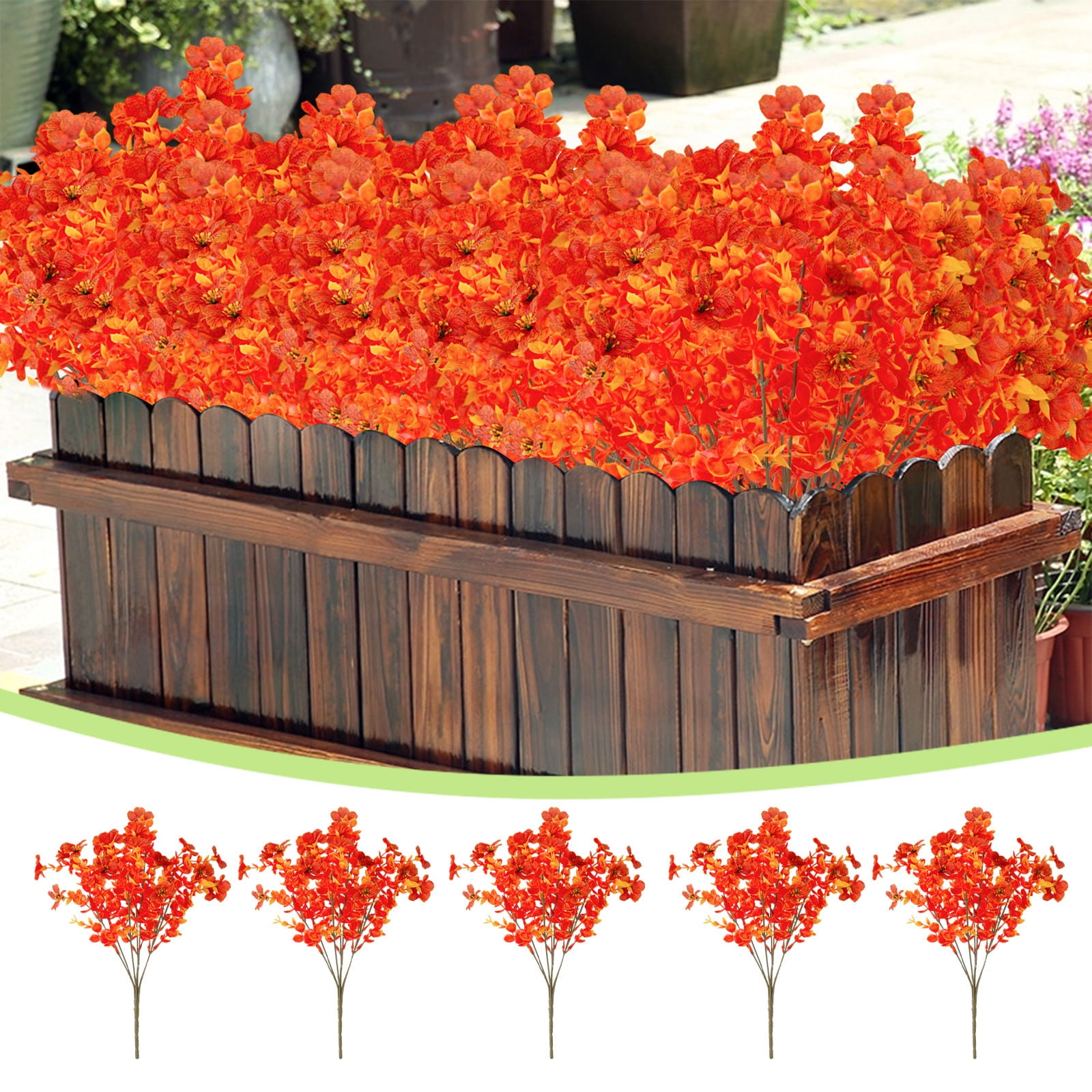 Nrmrqz 5Pc Artificial Trees Stems with Violet Flowers | 14.57" Faux ...