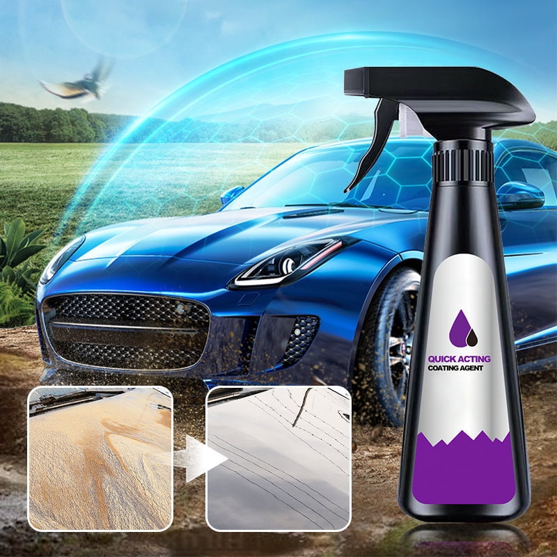 Nrmrqz Auto Coating Agent Spray, Instant Gloss Finish, Self-Cleaning, Hydrophobic Protection ...