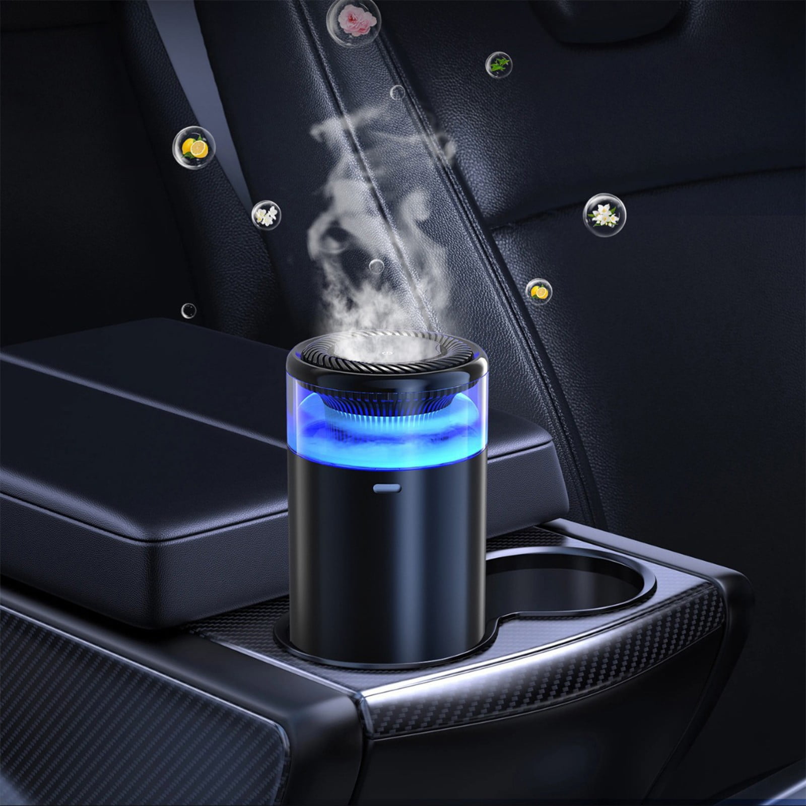 Nrmrqz Car Aromatherapy Diffuser - Luxury LED Light Display, 10-20ml ...