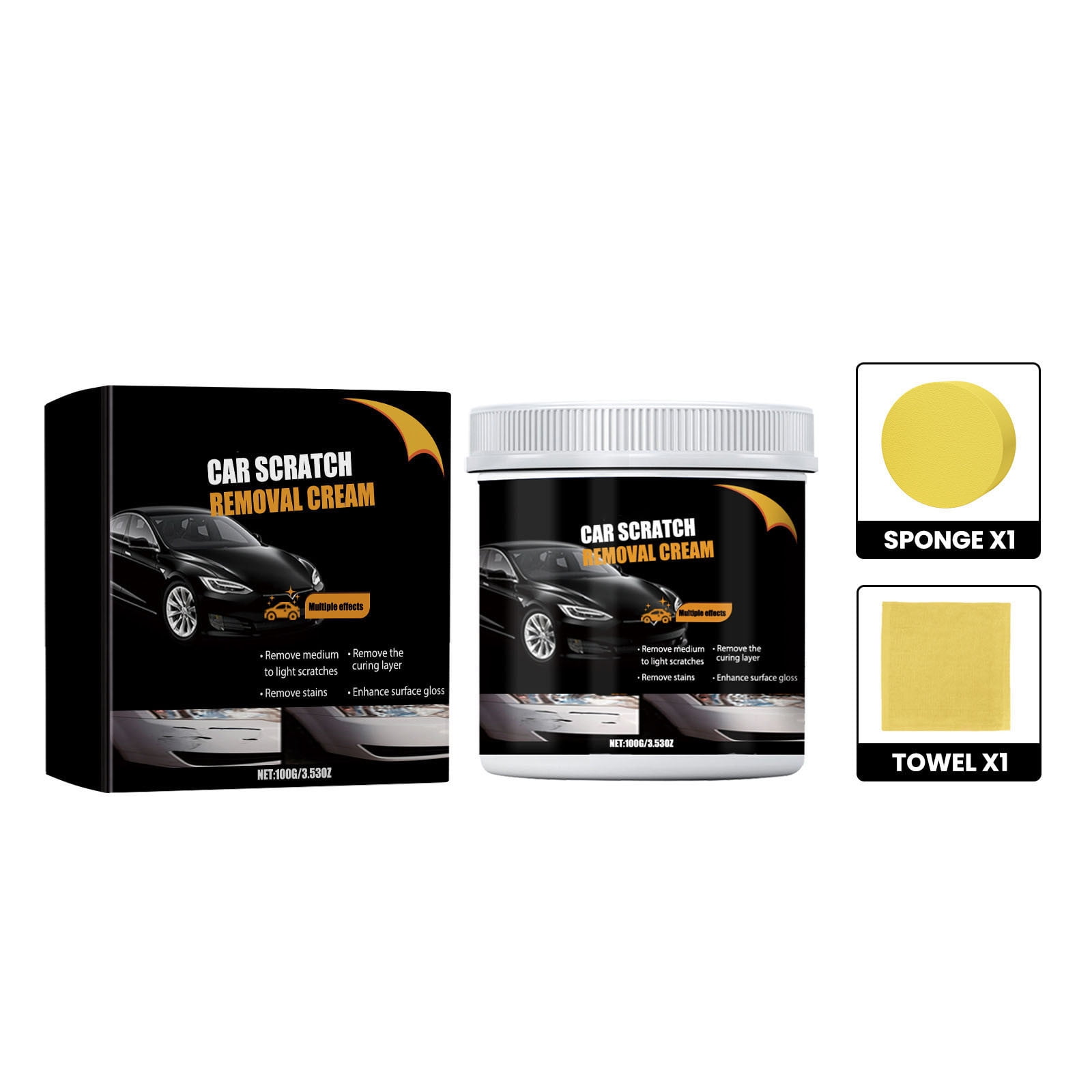 Nrmrqz Car Scratch Repair Paste | Scratch Remover & Polishing Wax for ...