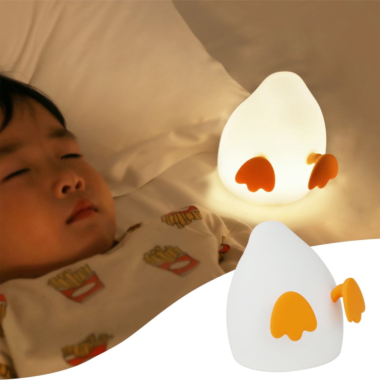 Nrmrqz Cute Duck Night Light with Phone Holder - USB Rechargeable LED ...