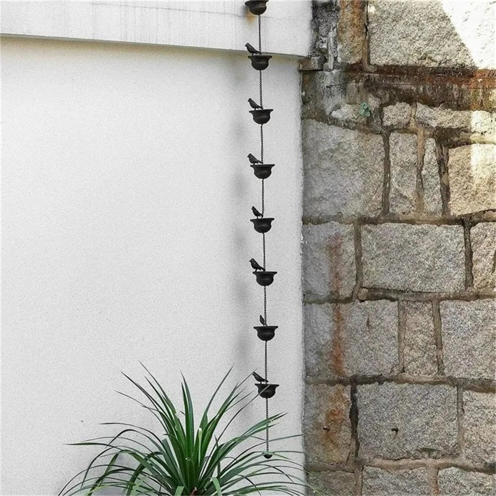 Nrmrqz Decorative Red Birds Rain Chain for Gutter Downspout - Outdoor ...