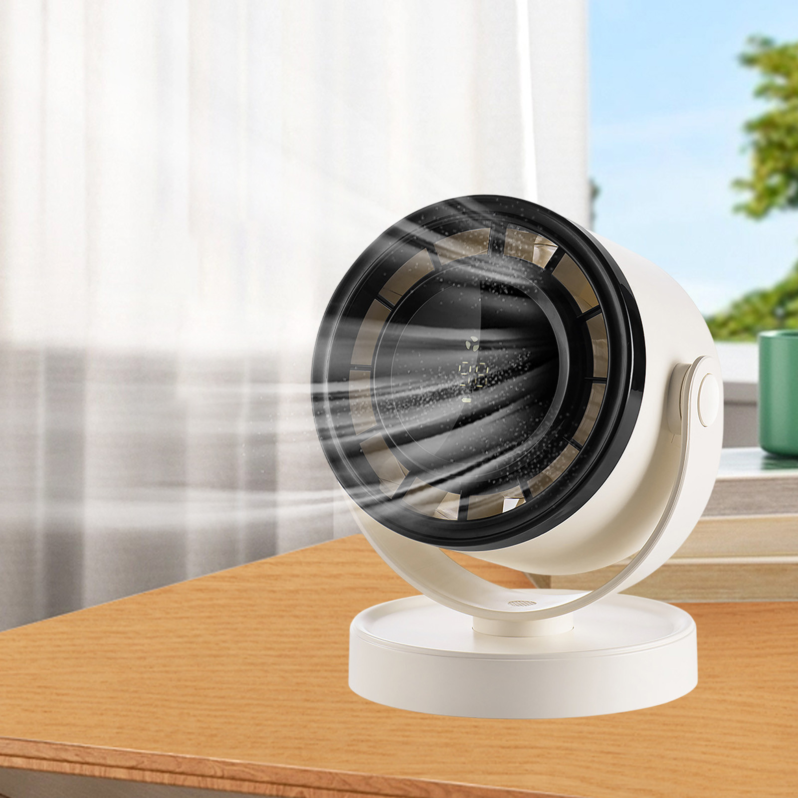 Nrmrqz Desktop USB Fan, 100 Speed Turbo Small Fan, Wall Mounted & Desk ...