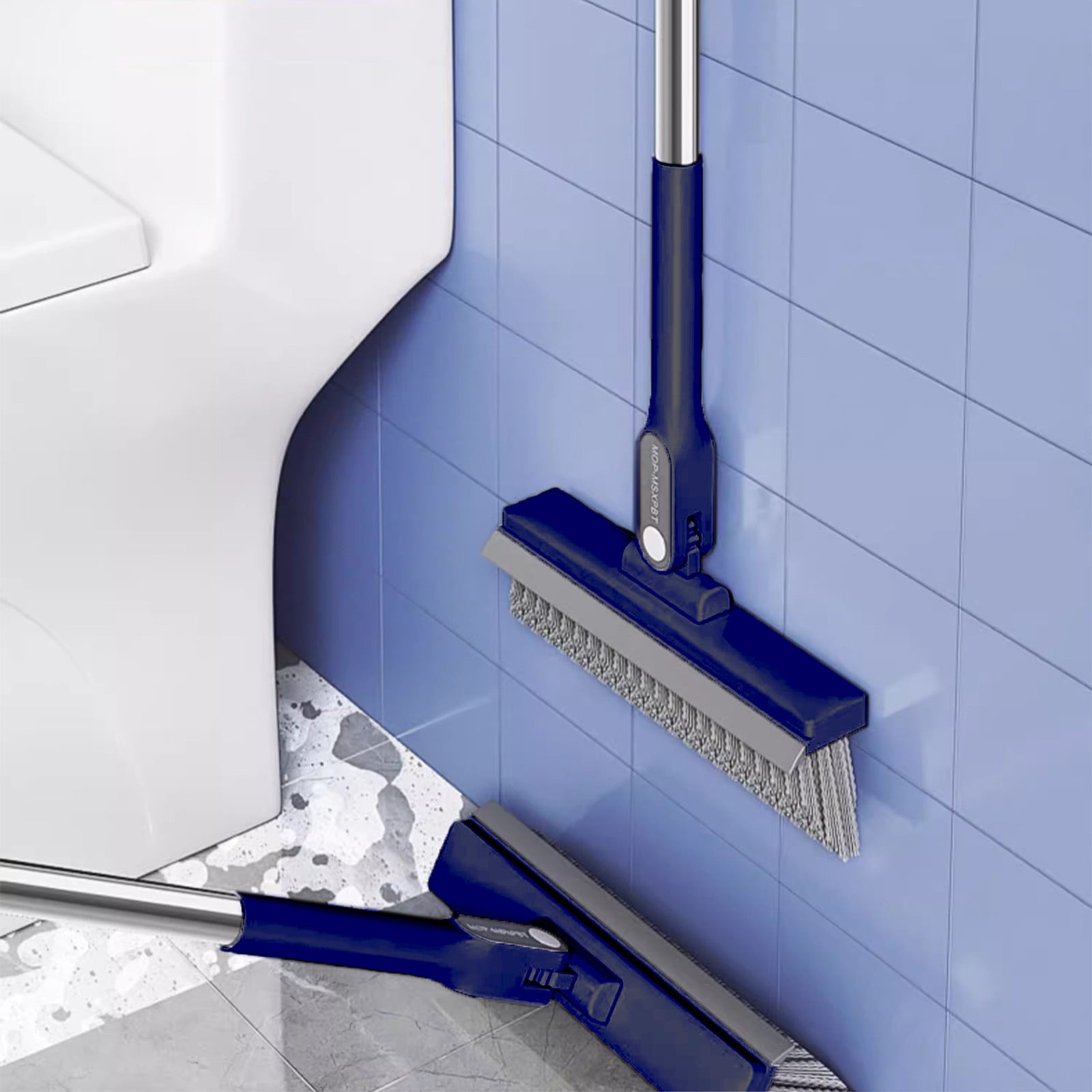 Nrmrqz Extendable Floor Scrub Brush with Long Handle - Heavy Duty ...