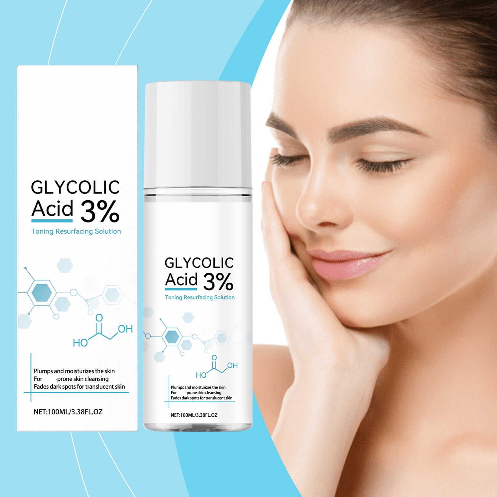 Nrmrqz Glycolic Acidic Essences 100ml - Wrinkle Reducing, Brightening ...