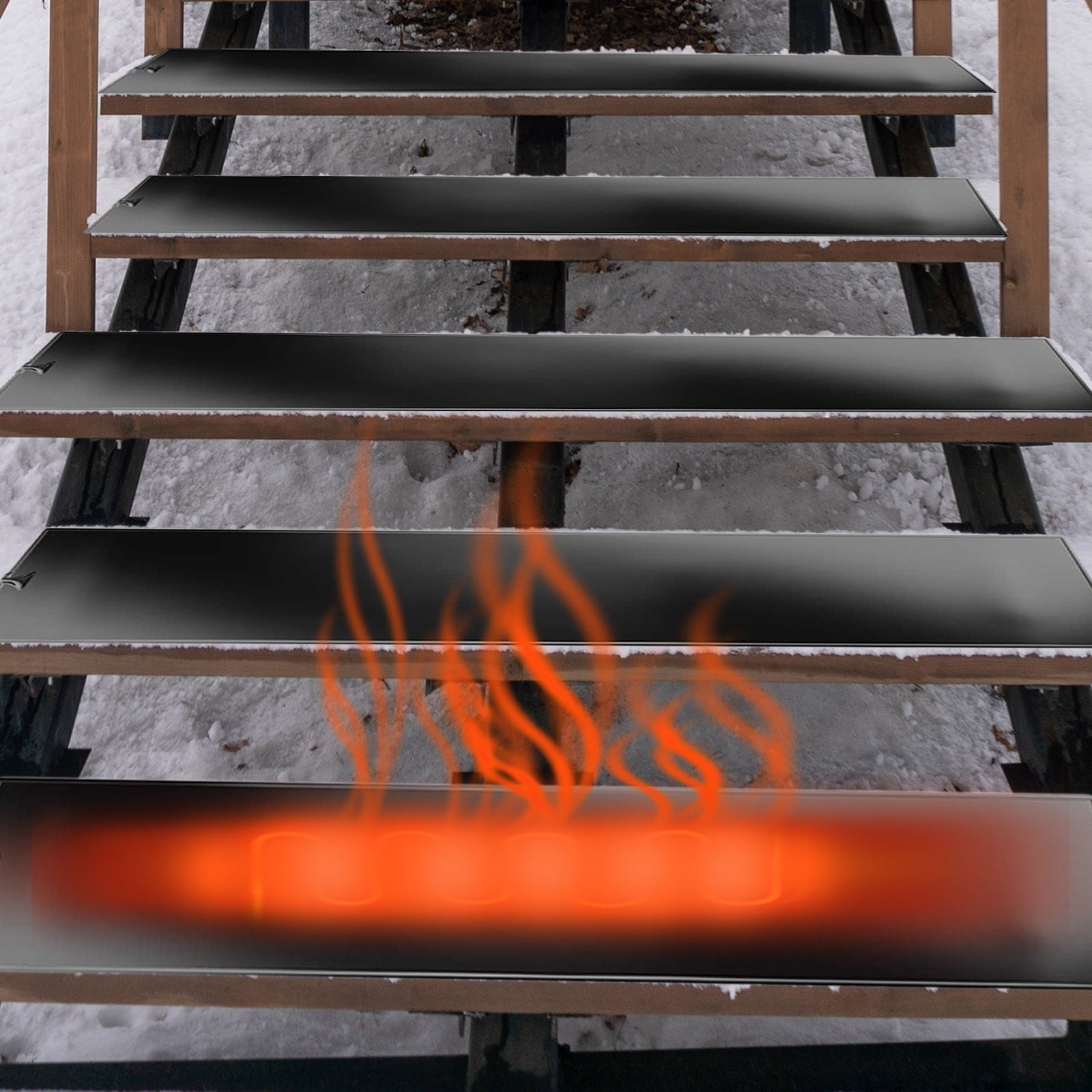 Nrmrqz Graphene Heated Snow Melting Mat - Energy Efficient Anti-Slip ...