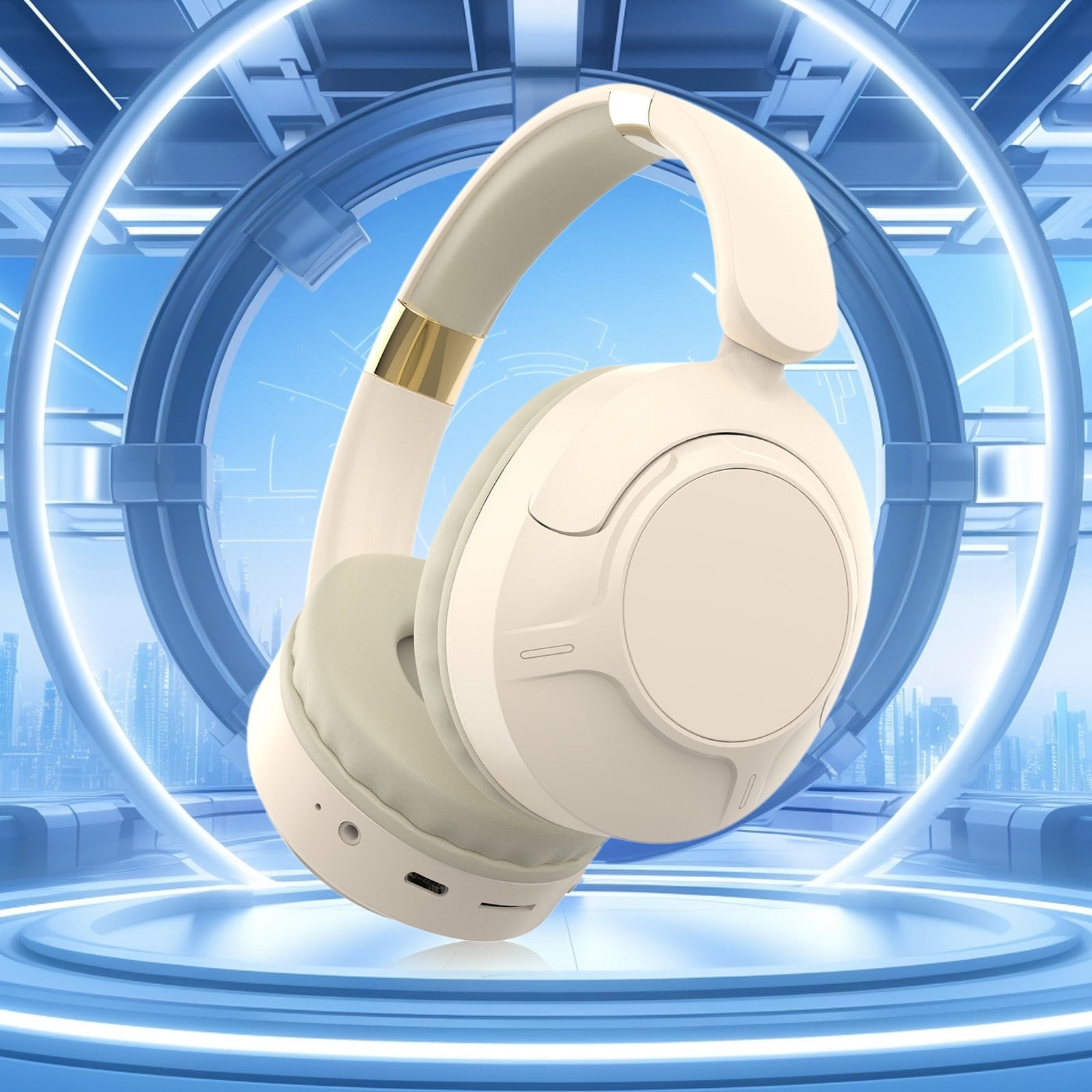 Nrmrqz Headphones Wireless Bluetooth Headset Subwoofer Bluetooth 5.3 ...