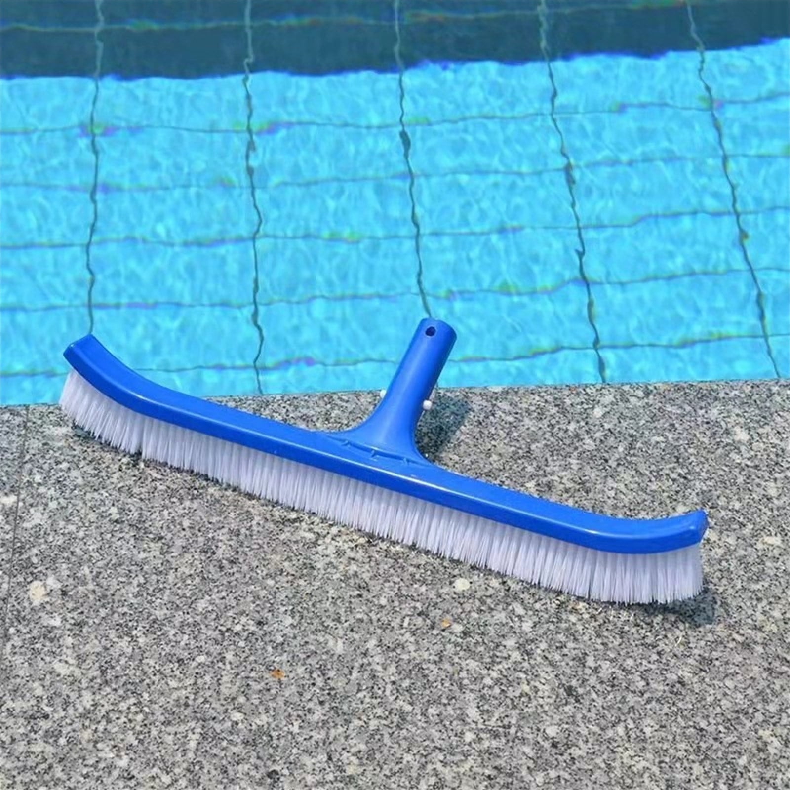 Nrmrqz Heavy-Duty Pool Cleaning Brush | 18" Plastic Floor & Wall ...