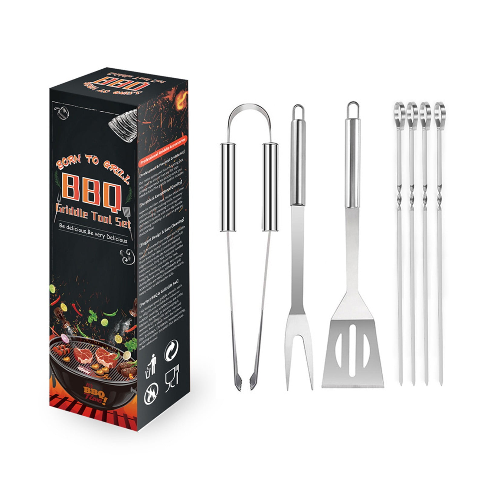 Nrmrqz Knife Set with Block 7 Piece Particular Profession Grill ...