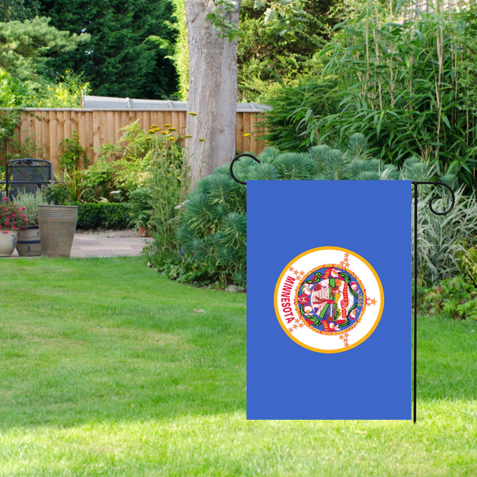 Nrmrqz Minnesota State Flag 30x45cm Polyester Indoor Outdoor Garden ...