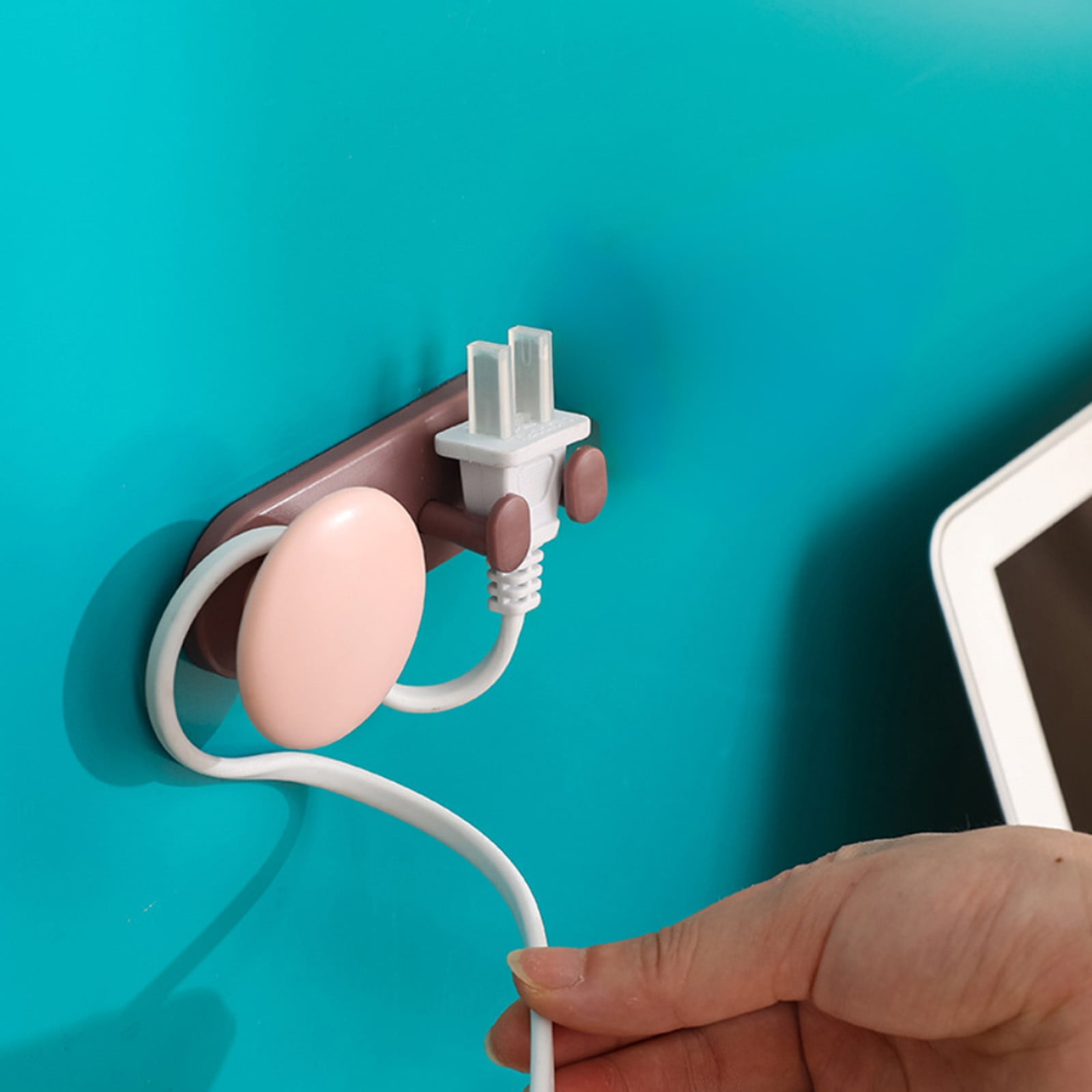 Nrmrqz Multi-Function Cable Management Hook & Organizer - No-Drill Wall ...