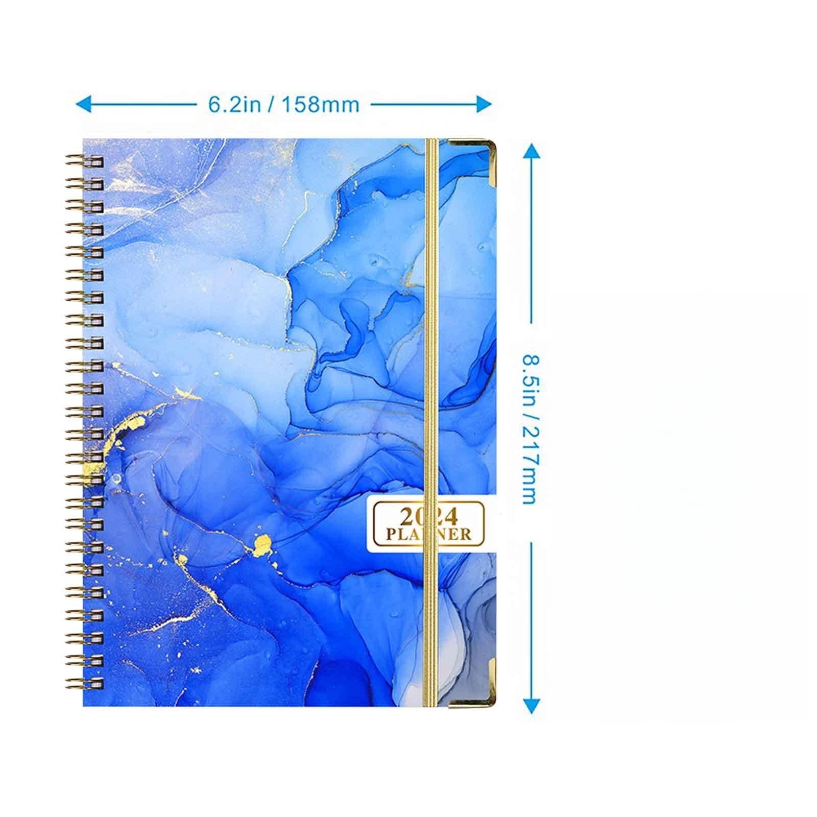 Nrmrqz Notebooks,A5 Coil Journal Notebook, Portable2024 Weekly Schedule ...