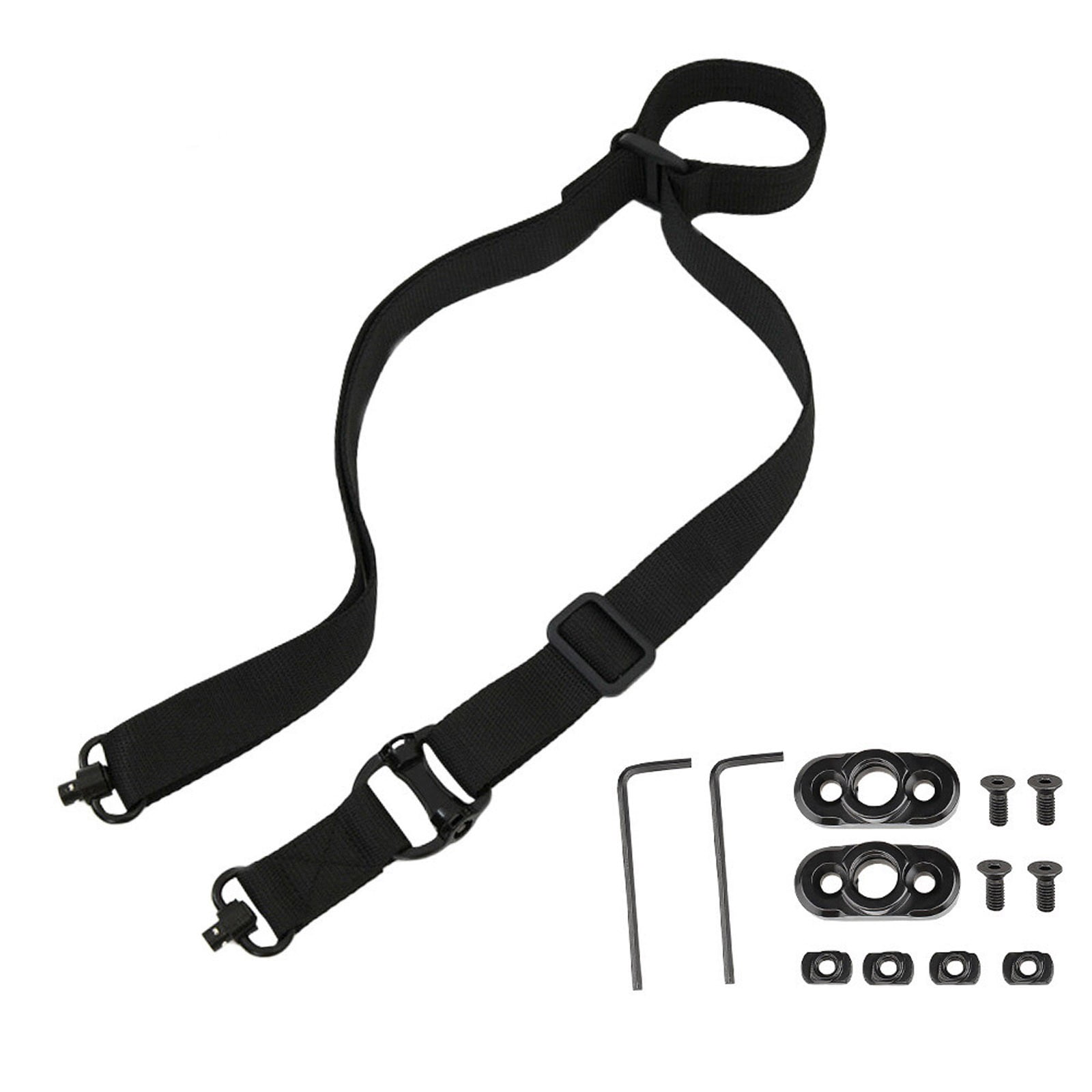 Nrmrqz Outdoor Double Point Adjustable Sling Strap | Heavy-Duty Nylon ...
