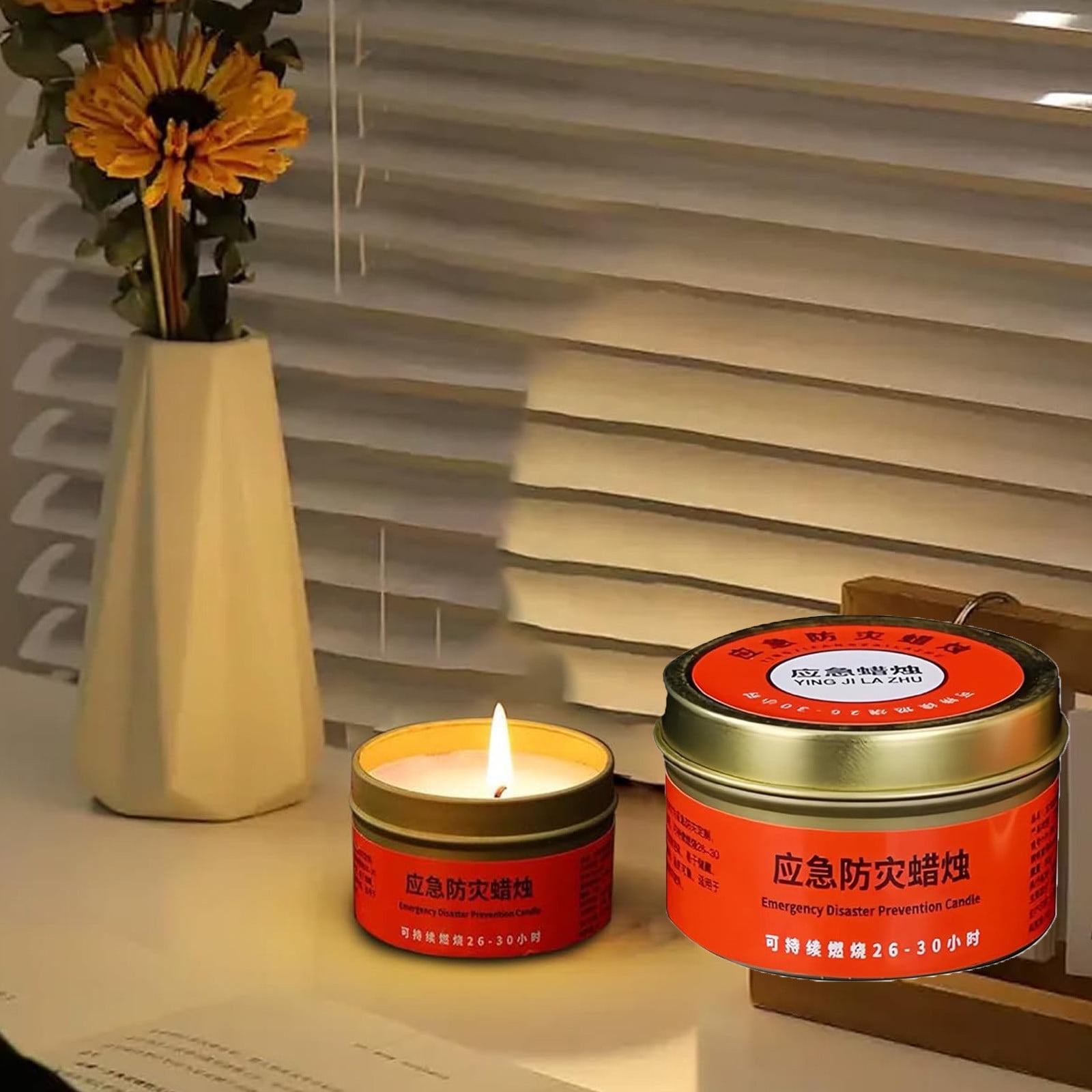 Nrmrqz Pillar Candles Windproof Outdoor Candle (1pc) – Long-Burning Wax ...