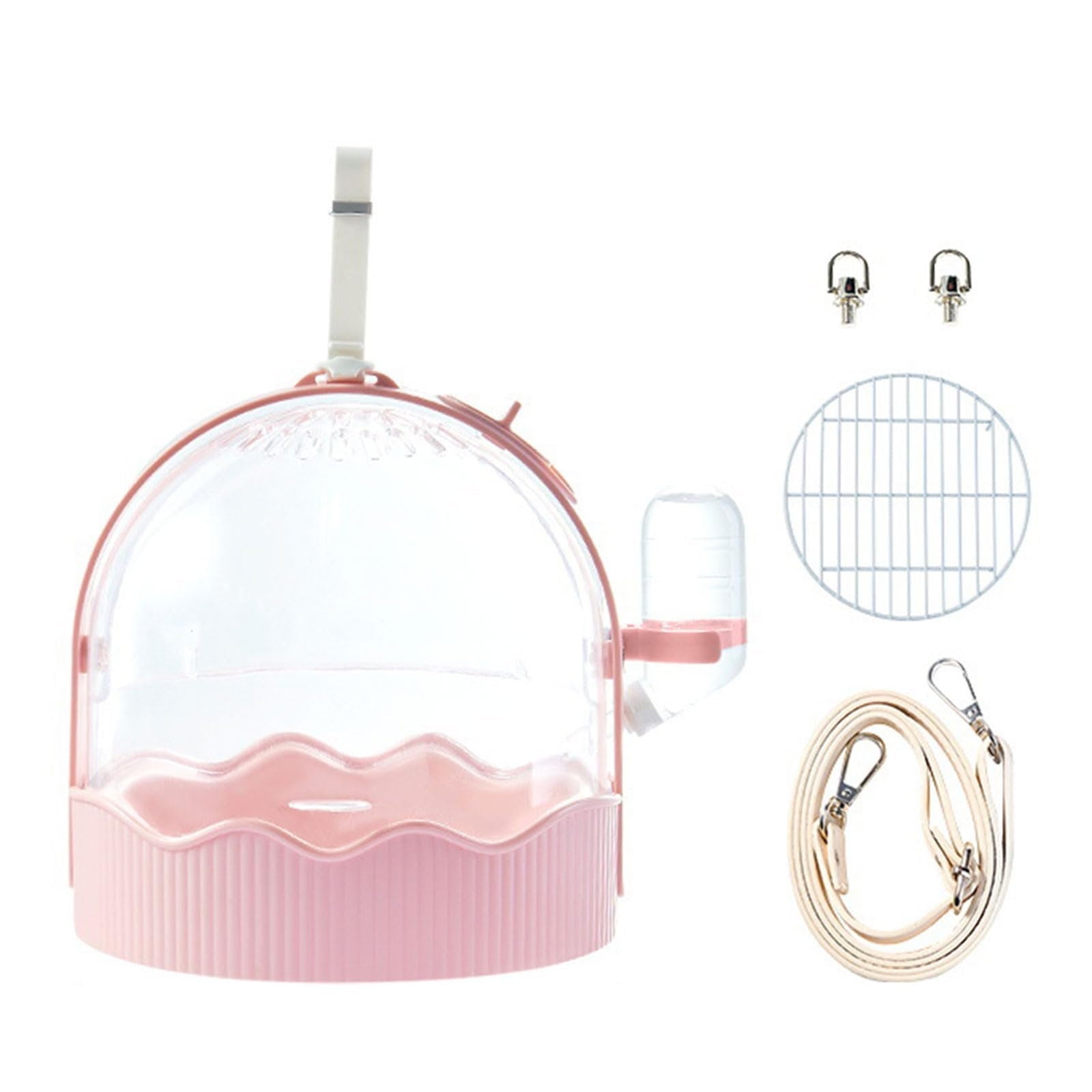 Nrmrqz Portable Birds Carrier Cage with Built-in Water Bottle | Travel ...