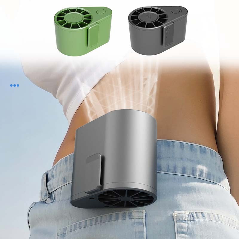 Nrmrqz Portable Waist Mini Fan - USB Rechargeable, 3-Speed Adjustable ...