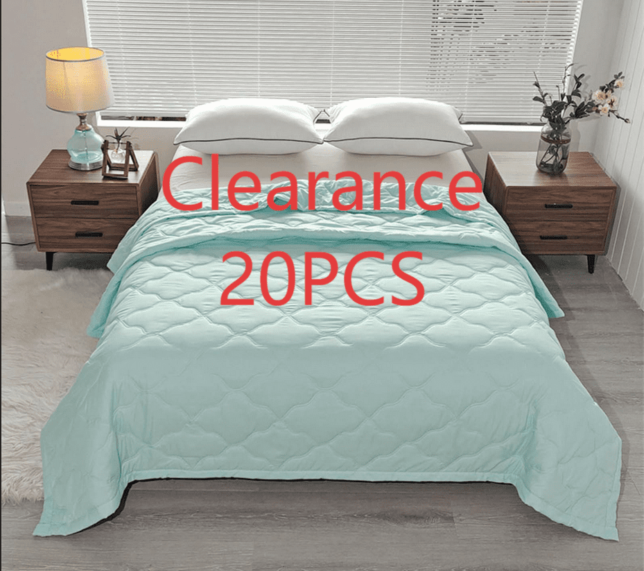 Nrmrqz 20PCS Quilts Queen Size Soft Bed Summer Quilt Lightweight ...
