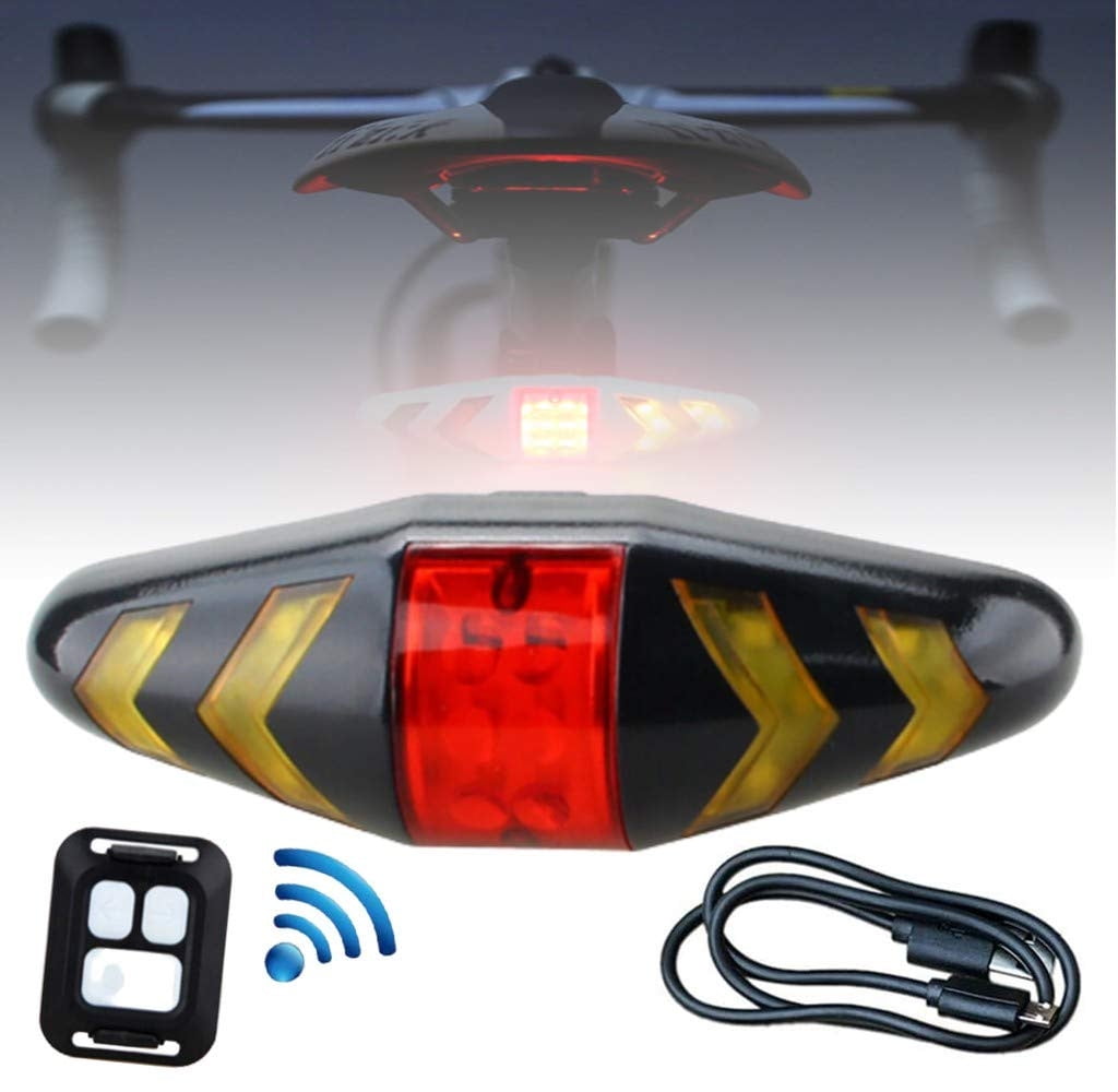 Nrmrqz Rechargeable Lamp Wireless Remote Control Bike Turning Signals ...