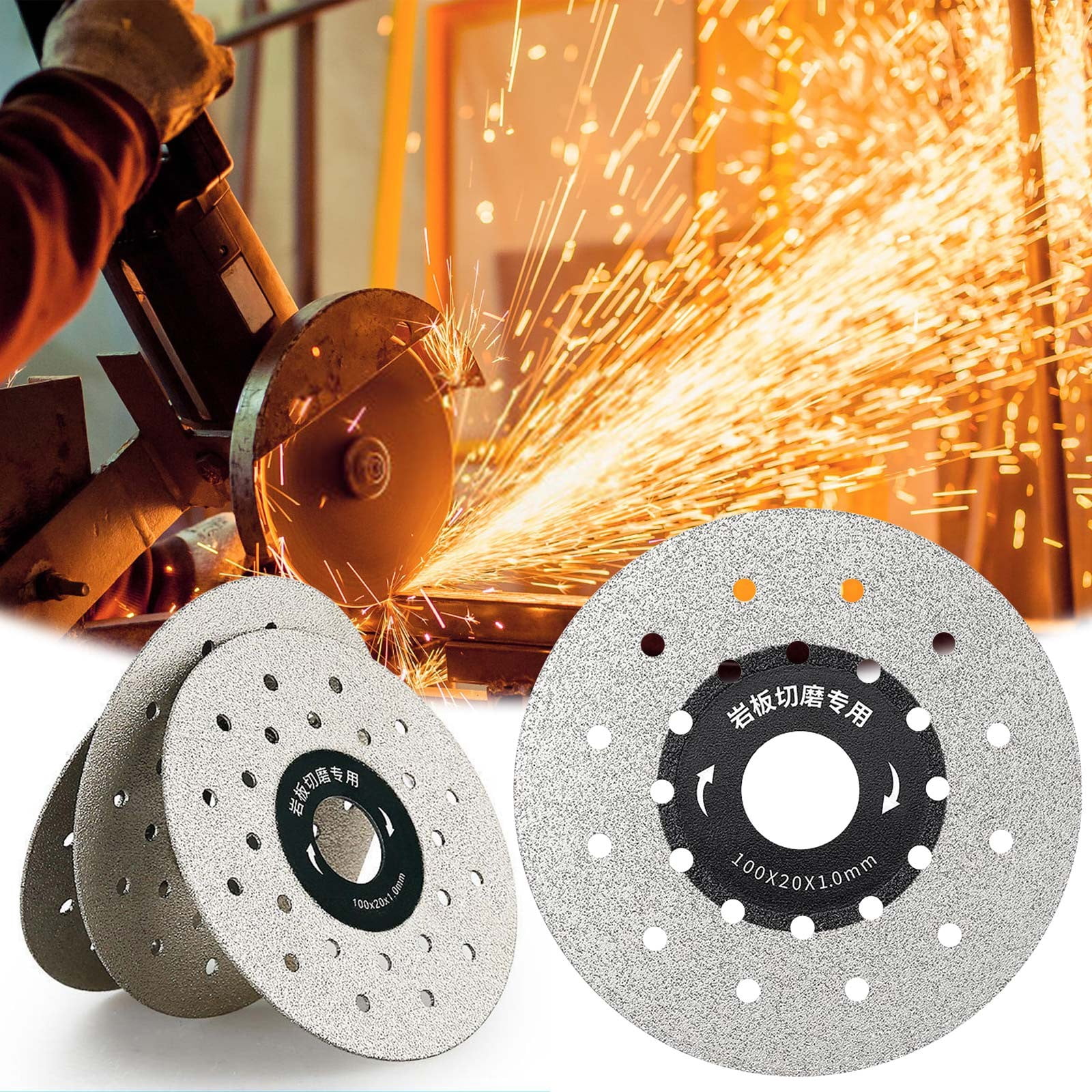 Nrmrqz Rock Plate Cutting Sheet 100mm Cutting Disc – Metal & Wood ...
