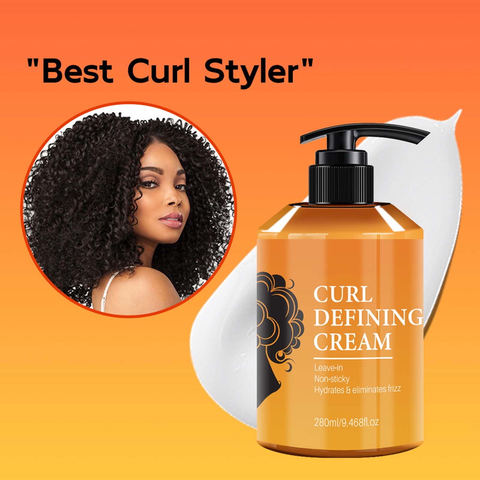 Nrmrqz SheaWater Curly Defining Cream - 280ml Leave-In Styler for Curls ...