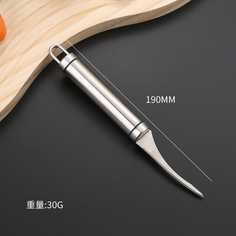 Nrmrqz Shrimp Stripping Knife, Stainless Steel Shrimp Deveiner Tool ...