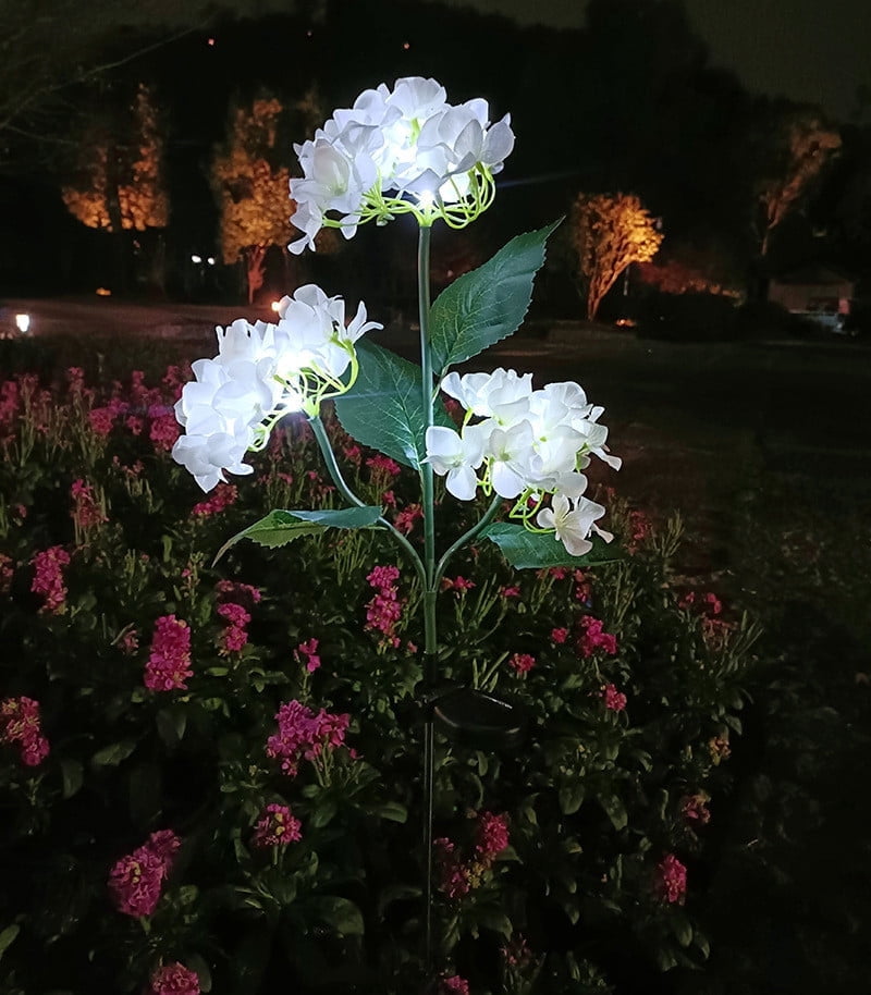Nrmrqz Solar Ball Windchime Solar Hydrangea Garden Stake – Drative LED ...