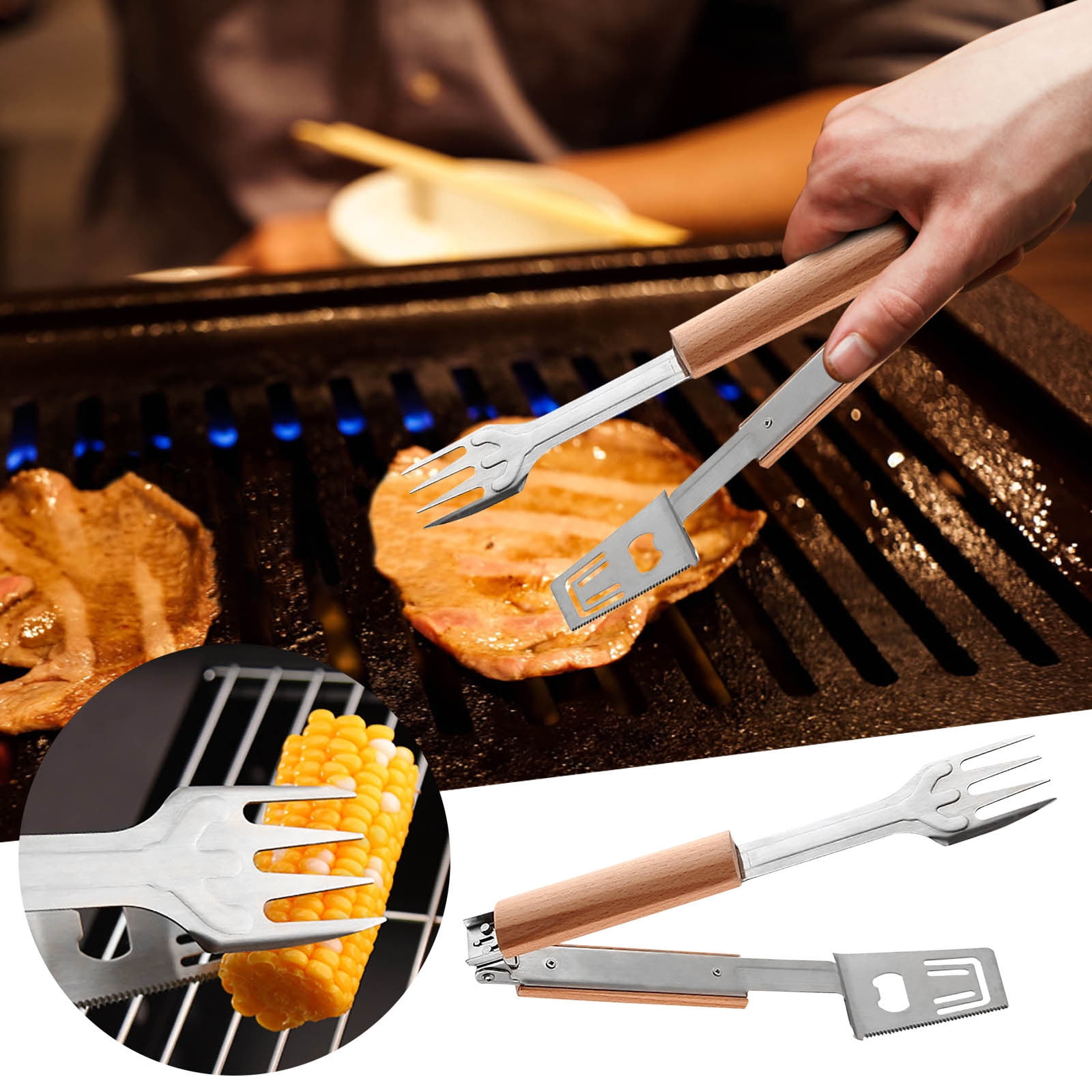 Nrmrqz Stainless Steel BBQ Clip - Durable for High Temperatures ...