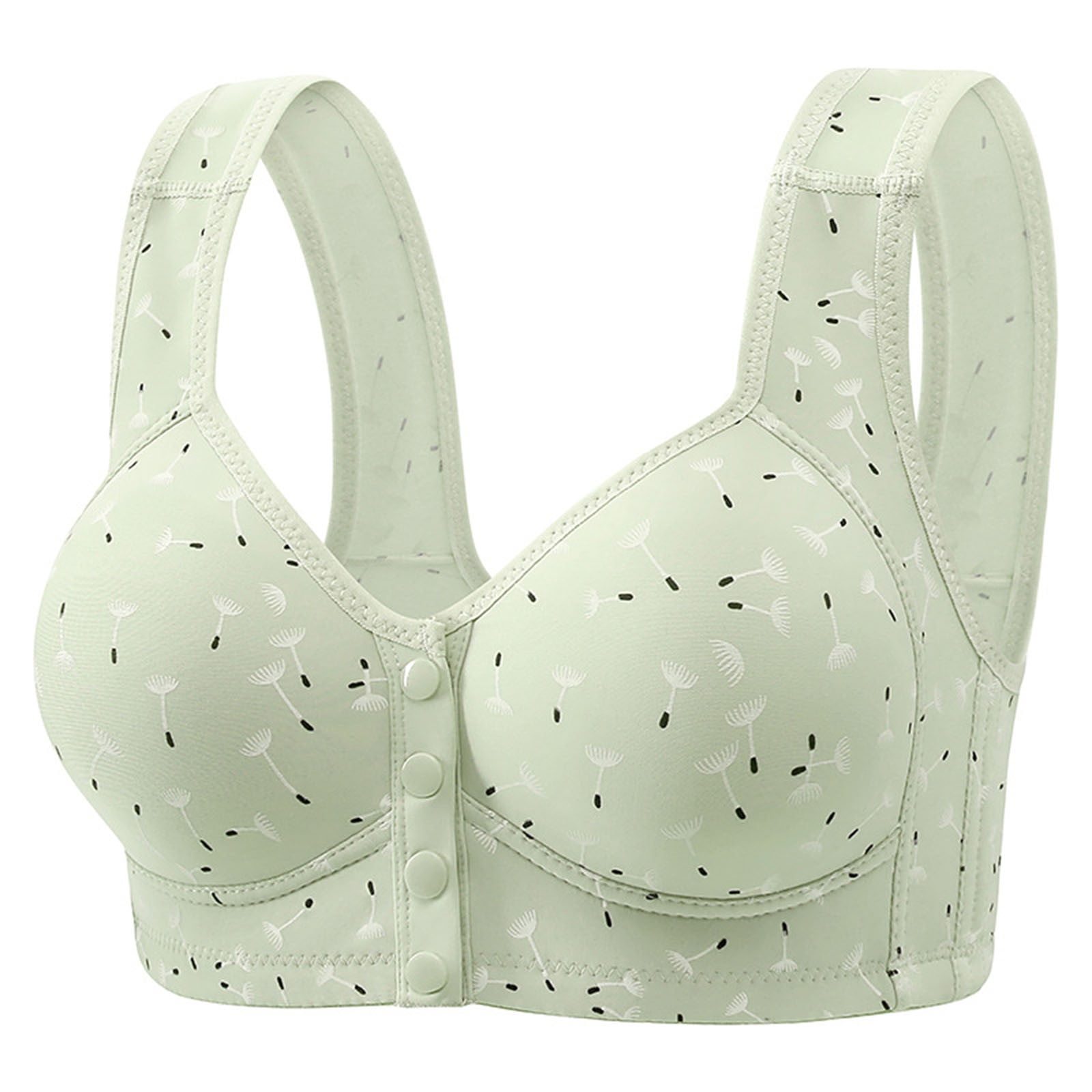 Lisbinx Plus Size Bras Women's Sexy Non Magnetic And Non Steel Ring ...