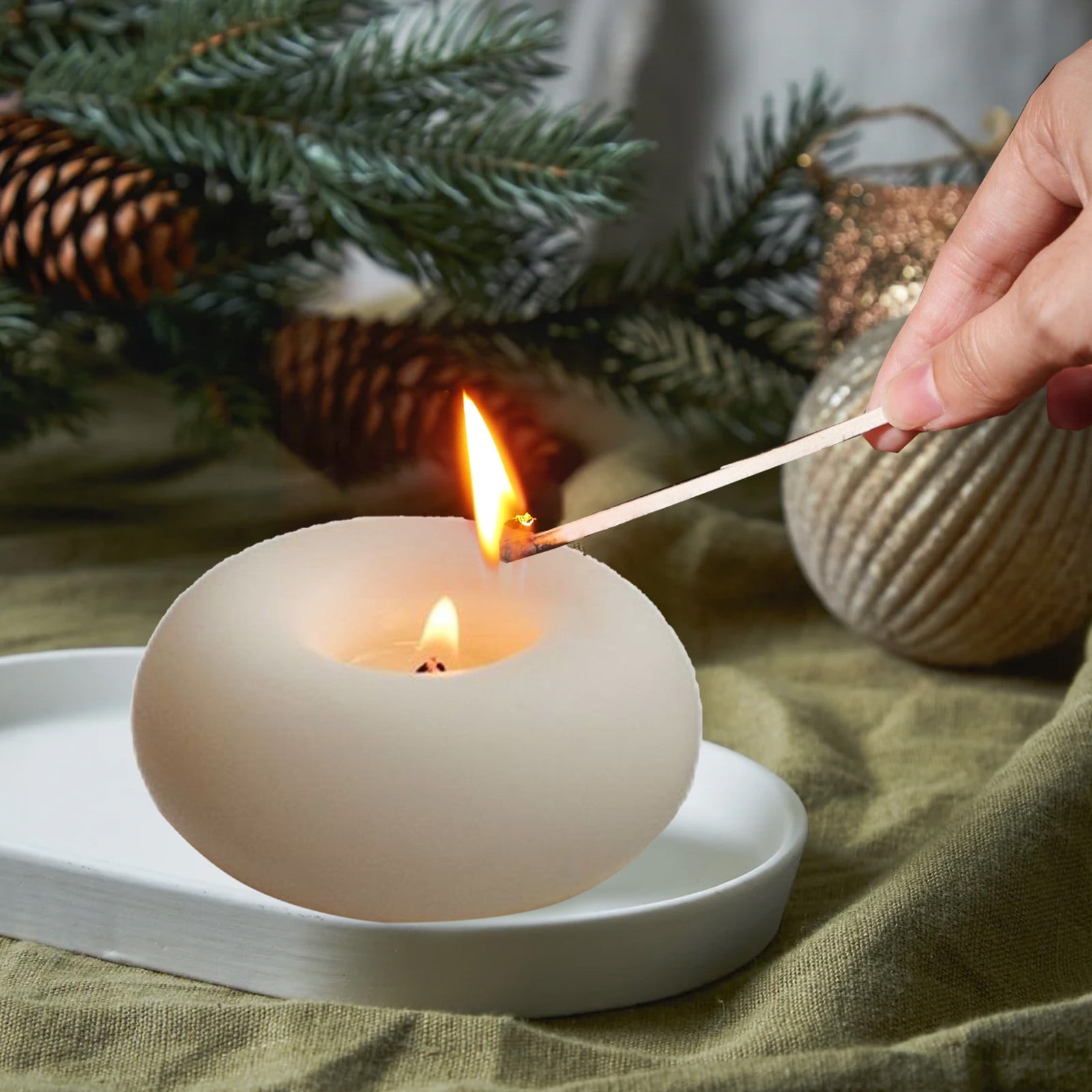 Nrmrqz Tobacco- Candle Floating Tea Lights Wedding Party Candle Votive ...