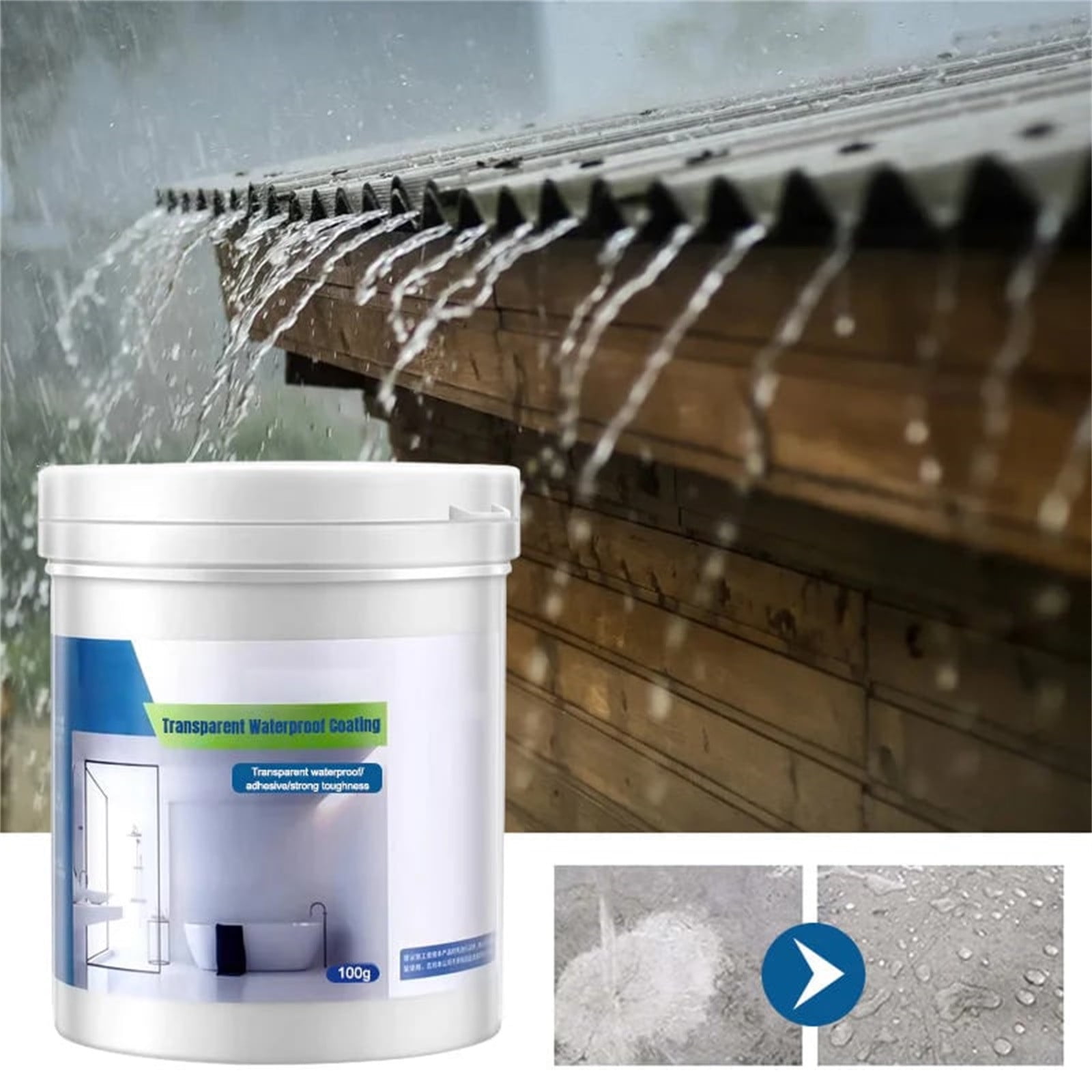 Nrmrqz Transparent Waterproof Sealant Coating - 100ml Bottle, Indoor ...