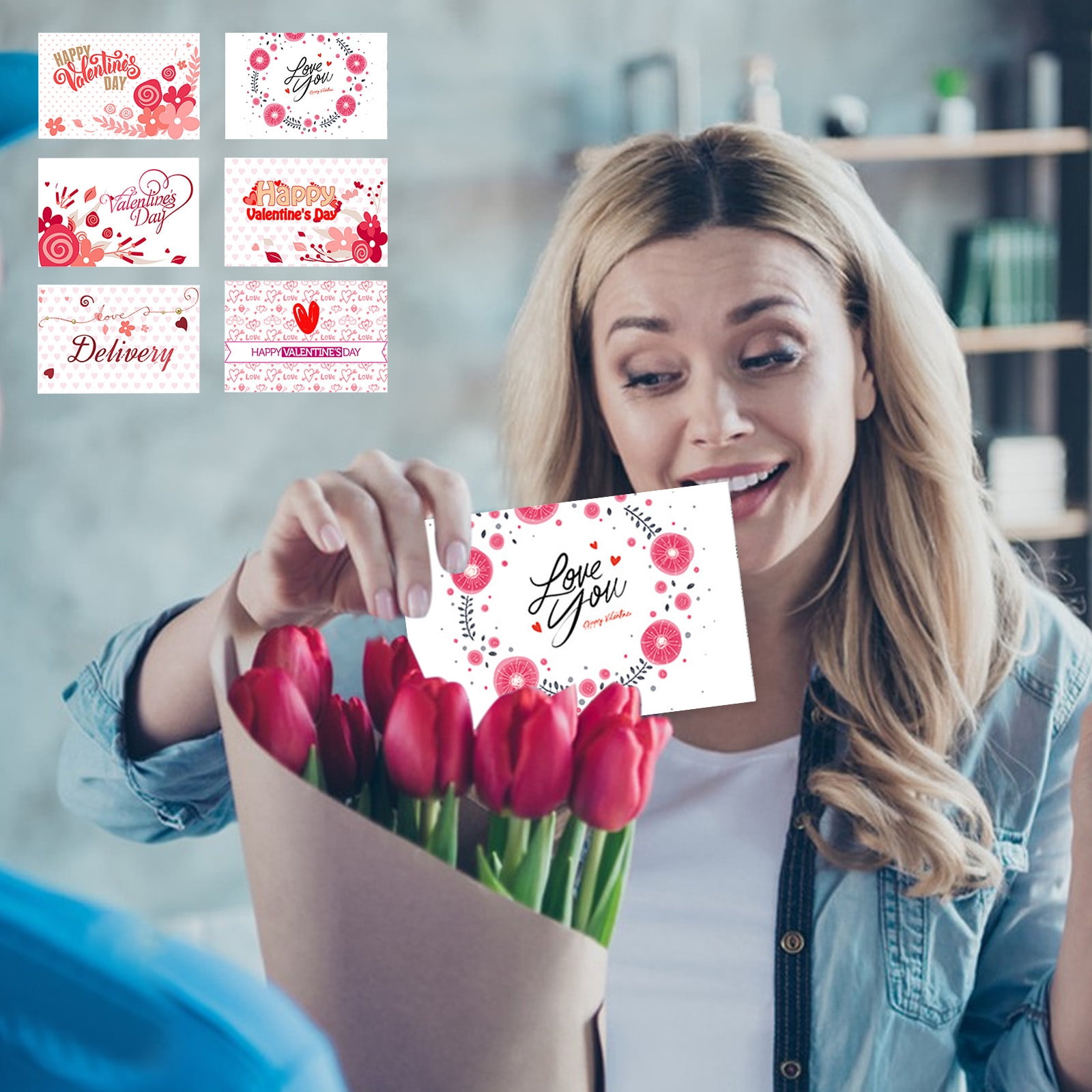 Nrmrqz Valentine's Day Greeting Cards Set - 6 Romantic Designs, 6x4 ...