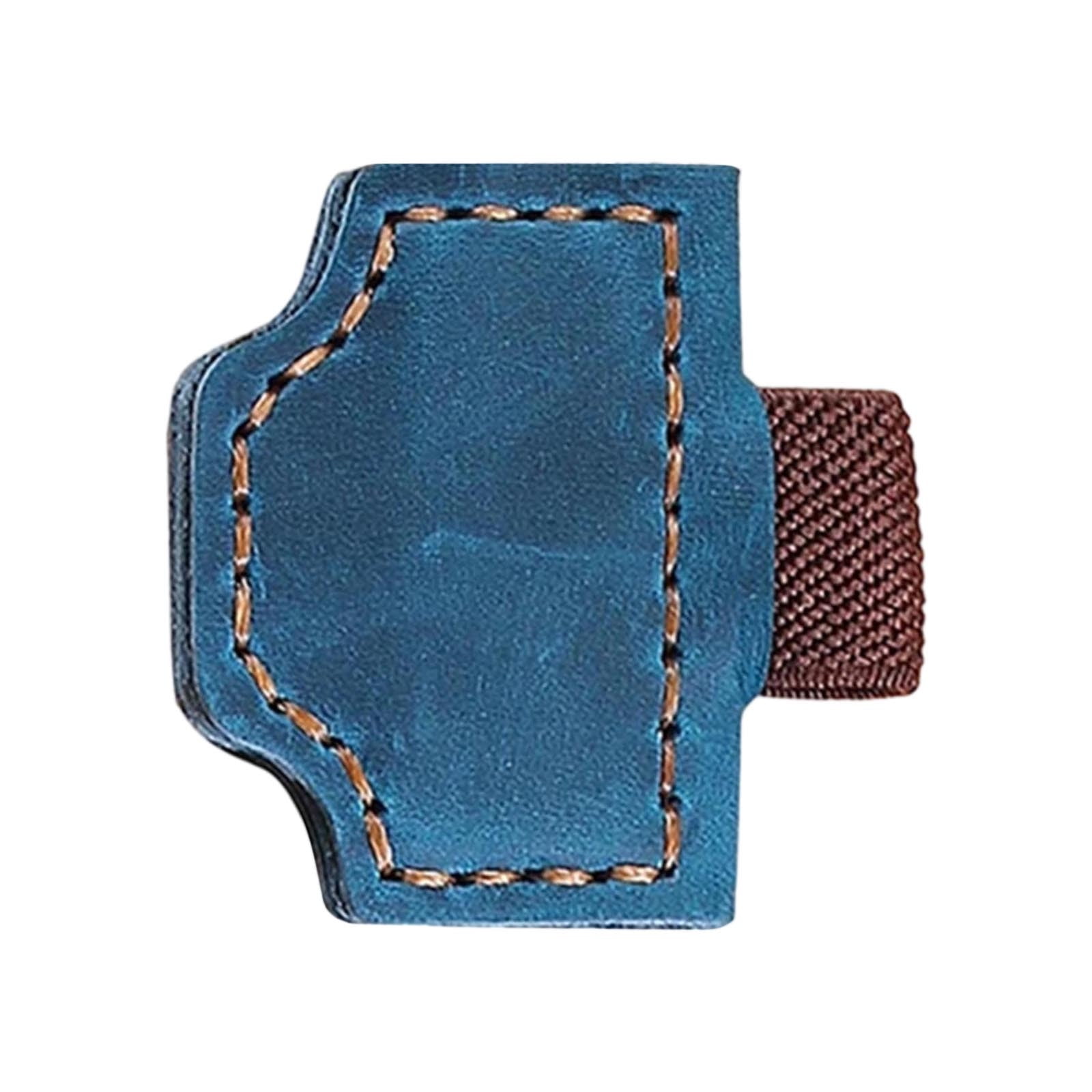 Nrmrqz Vintage Handcrafted Leather Magnetic Bookmark Pen Holder, Head ...