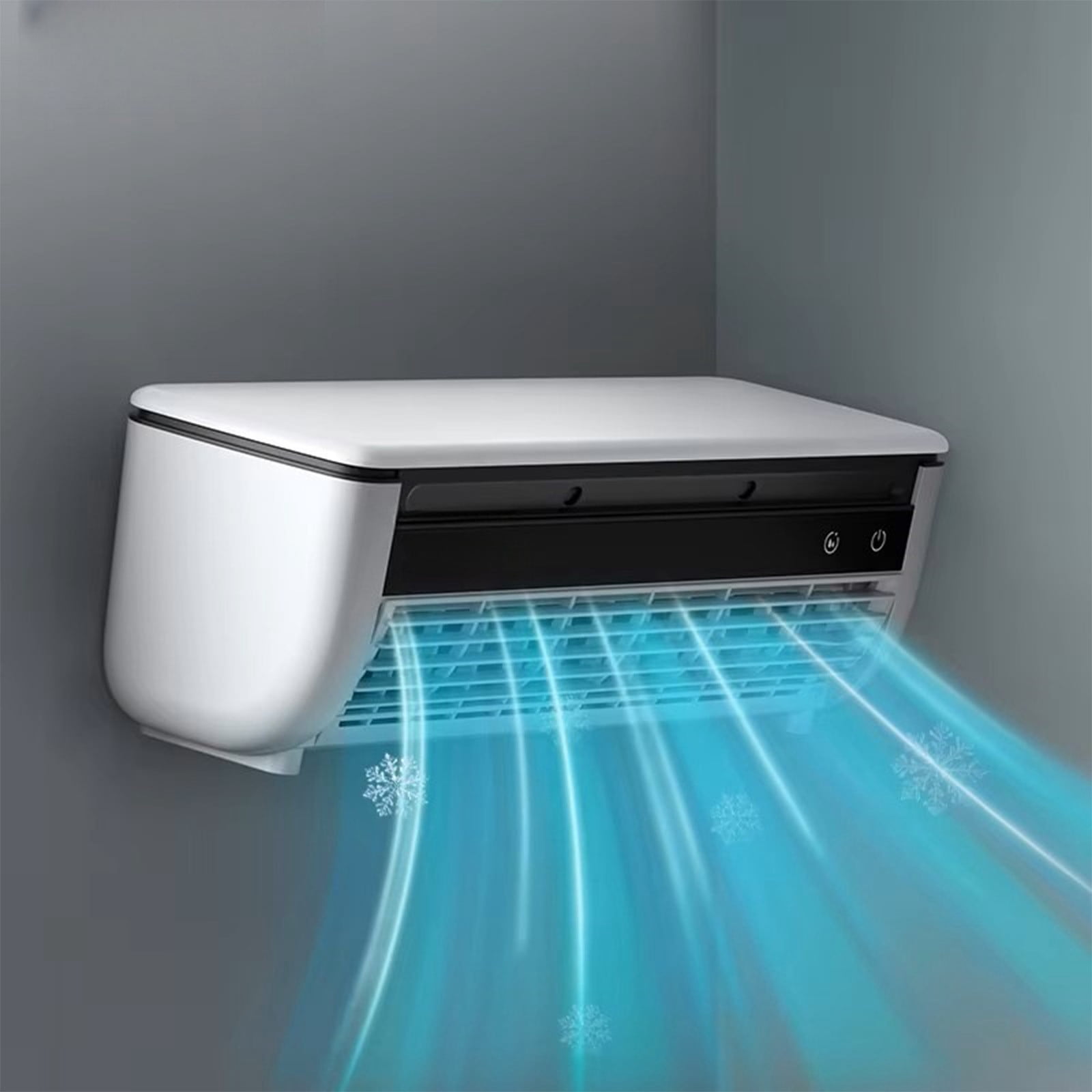 Nrmrqz Wall Mount Fan Wall-Mounted Cooling Fan with Remote, Quiet Air ...