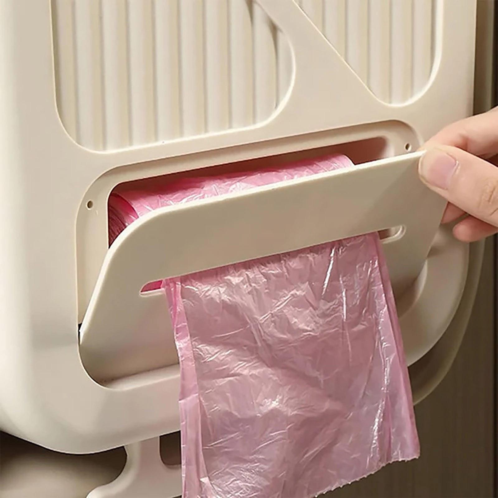 Nrmrqz Wall-Mounted Folding Garbage Can | Large Kitchen Trash Bin ...